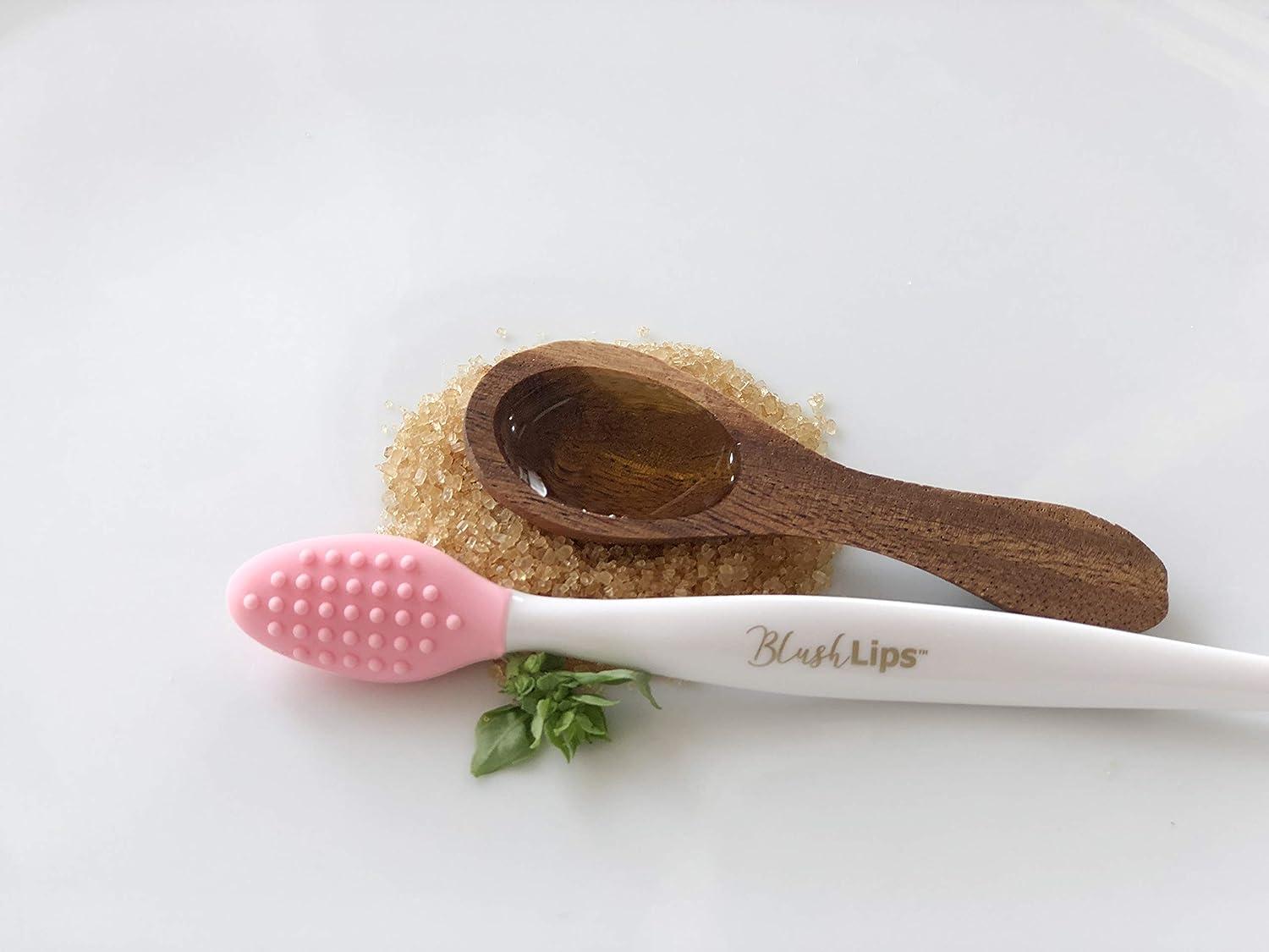 BlushLips A Double-Sided Silicone Exfoliating Soft Lip Brush Applicator ...