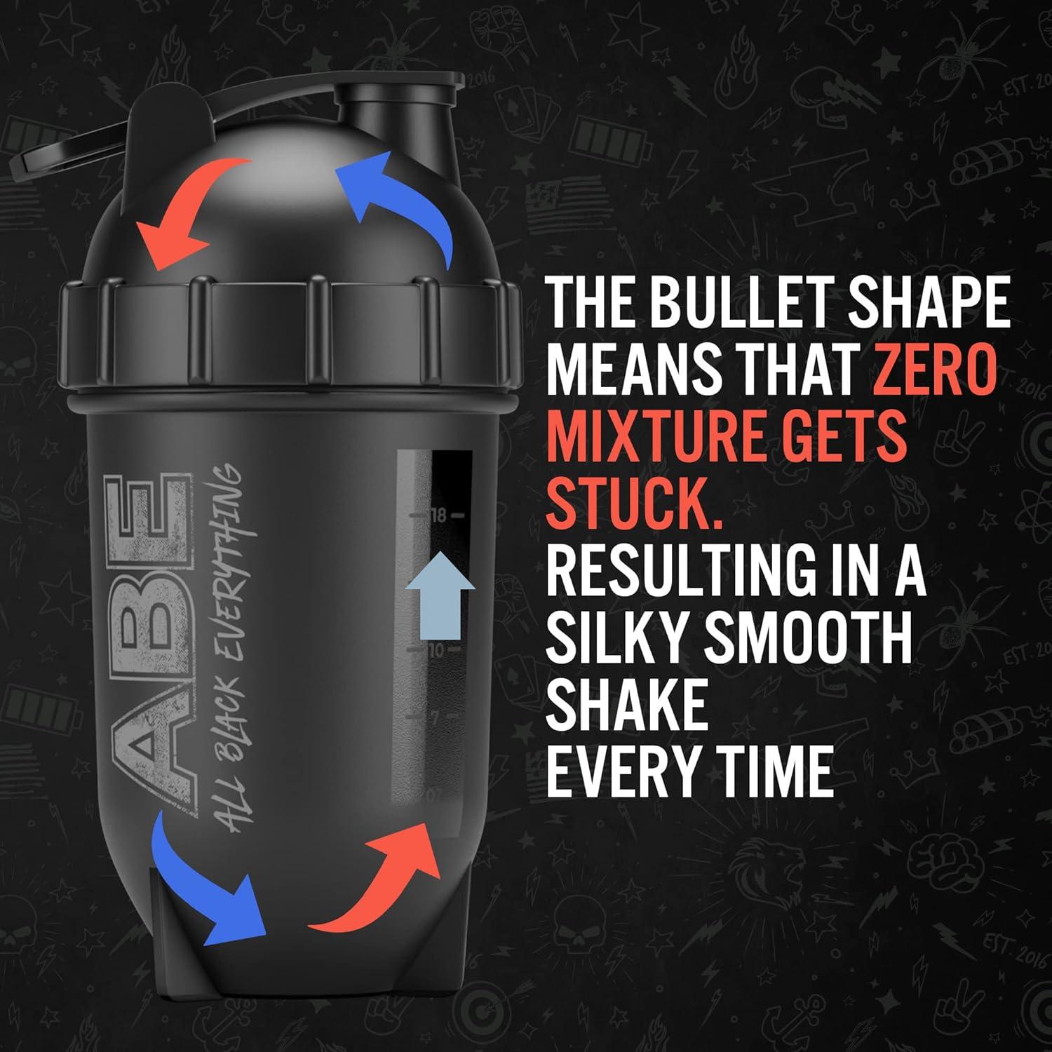 Applied Nutrition ABE Bullet Shaker 500ml - BPA Free Protein Shaker Bottle (Black) | Buy Now ...