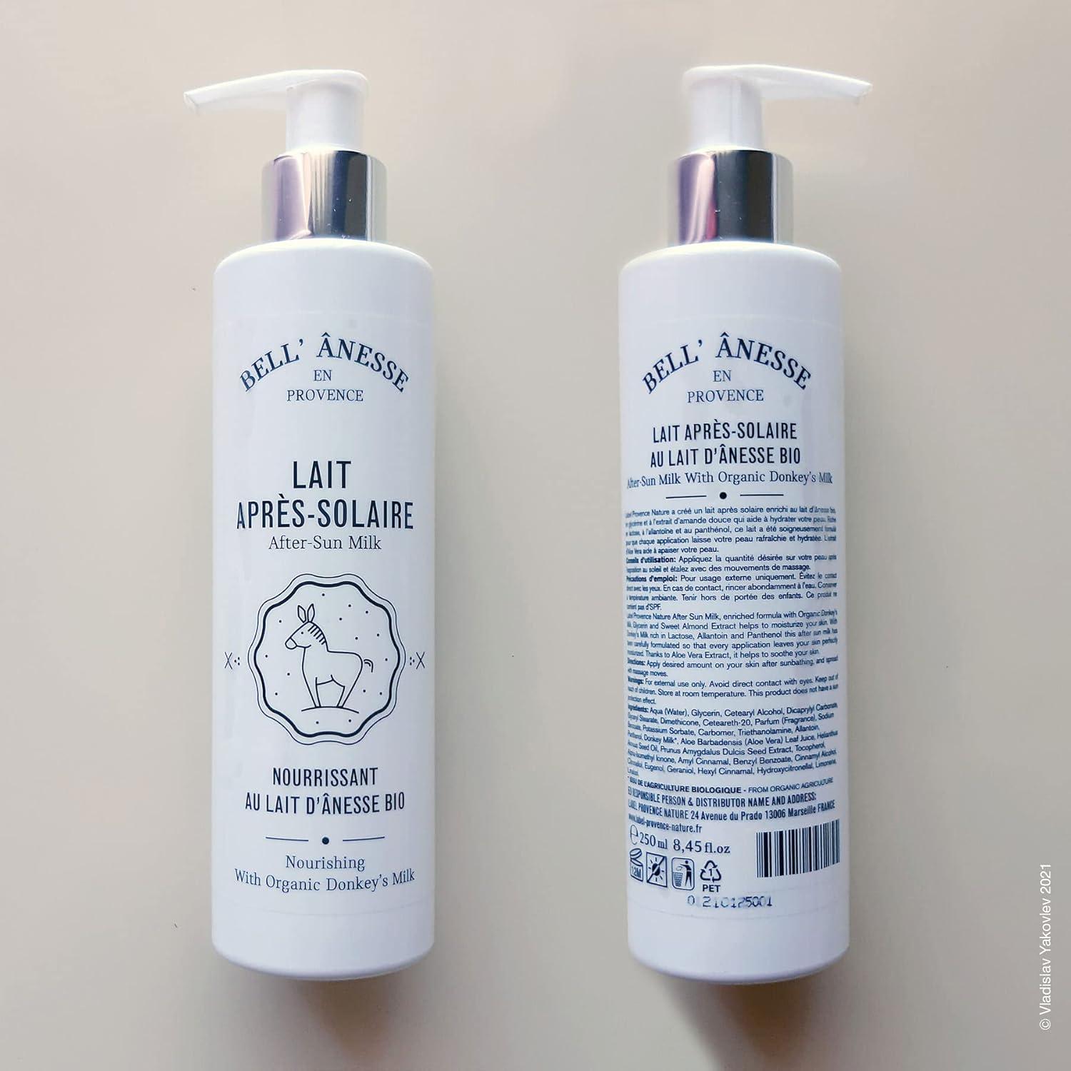 After-Sun Milk with Organic Donkey Milk + Aloe Vera. Moisturizing and ...