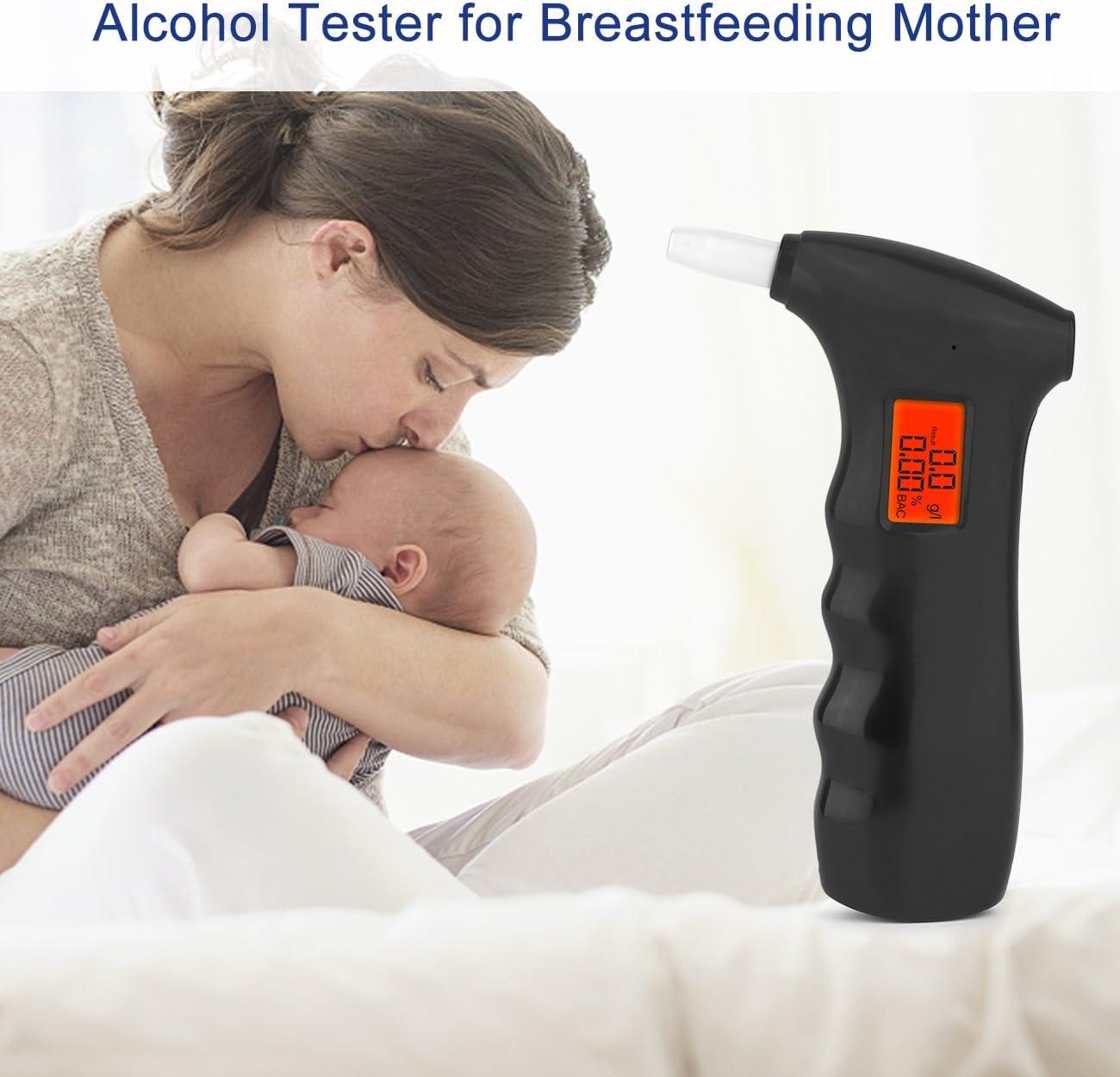 Seven-first Portable Breathalyzer Alcohol Tester with LCD Display & 5 ...