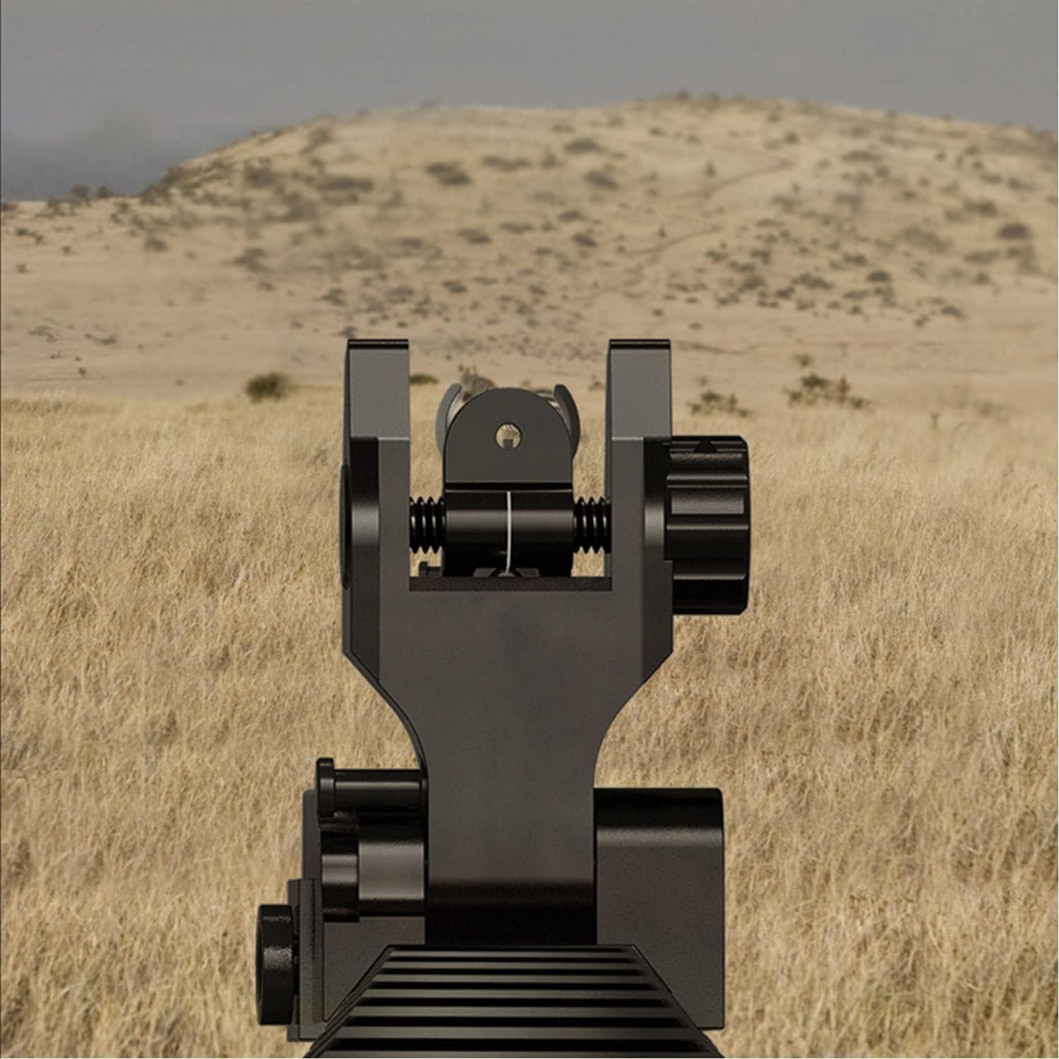 Marmot Flip Up Iron Sights - A2 Front & Rear Sight Set for Gun Rifle ...