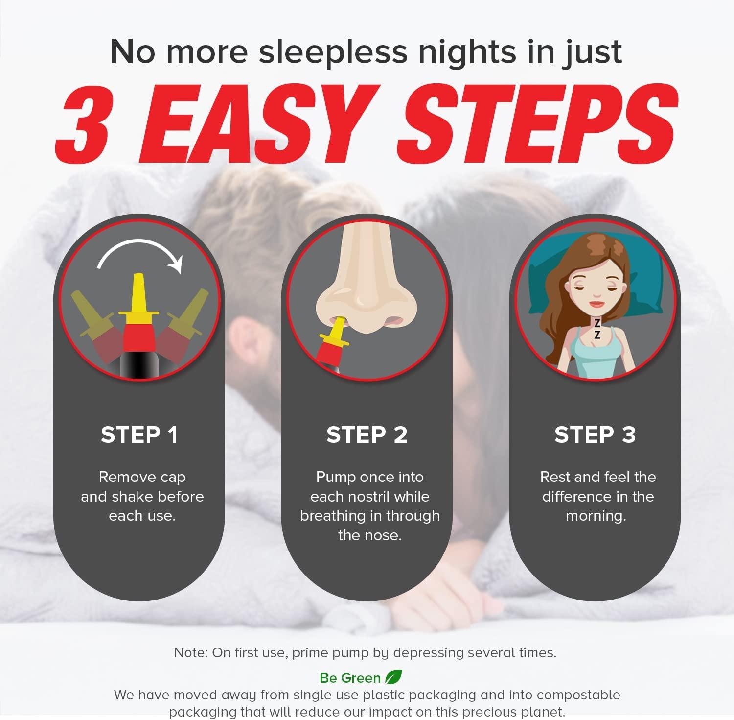 SnoreStop NasoSpray - Fast-Acting Snoring Solution for Deep Sleep - 60 ...