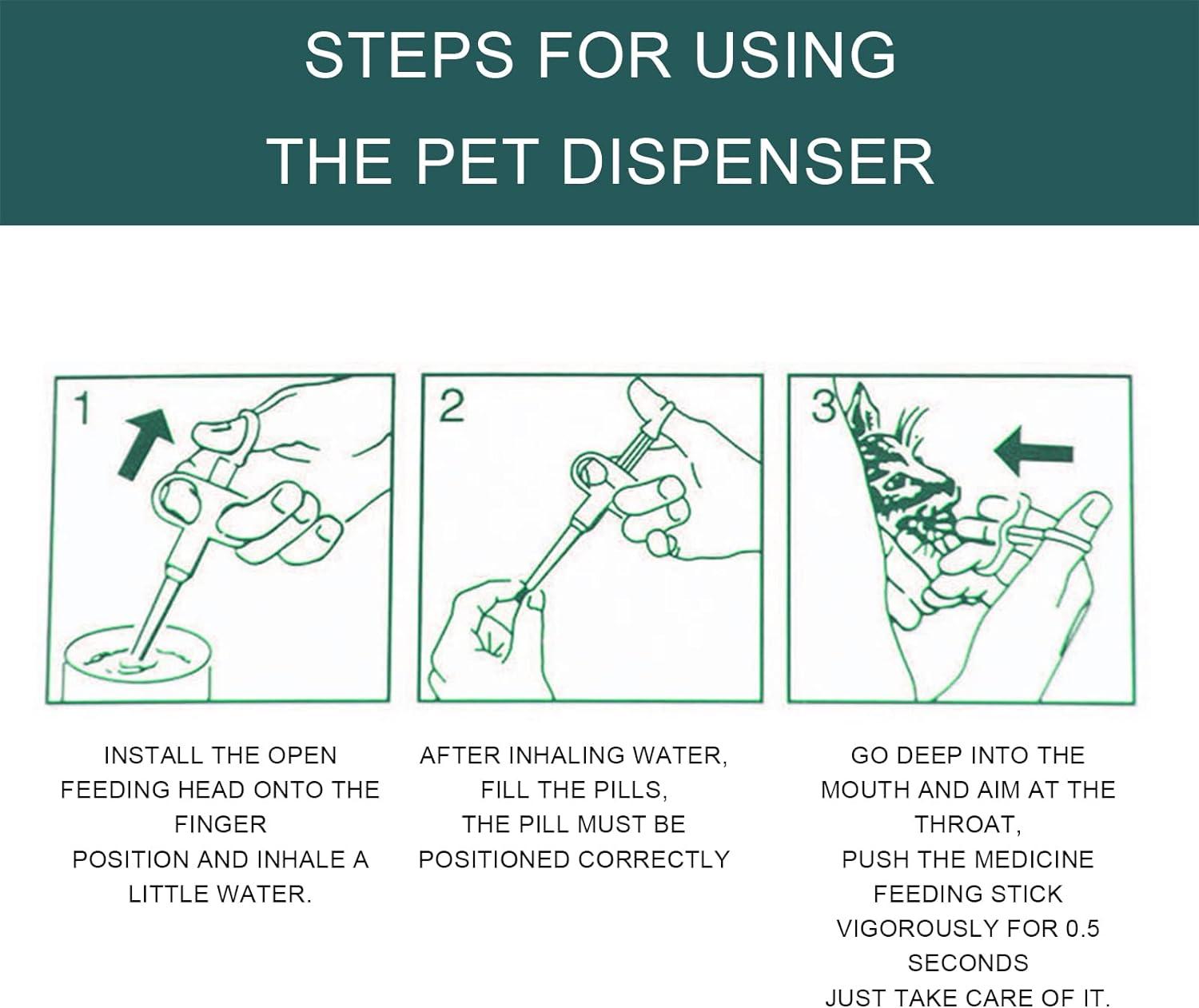 Karells Medications Feder - 3 Piece Pet Medicine Feeder for Cats & Dogs ...