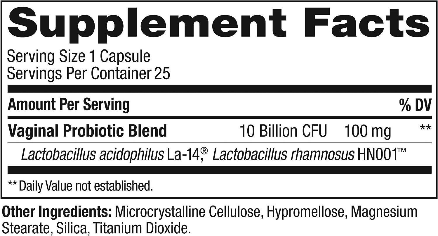 OLLY Happy Hoo-Ha Capsules - Probiotic for Women - 10 Billion CFU - 25 ...