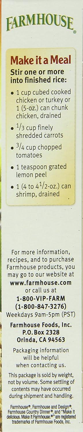 Farmhouse Long Grain Wild Rice Herb and Butter 4oz (Pack of 12 ...