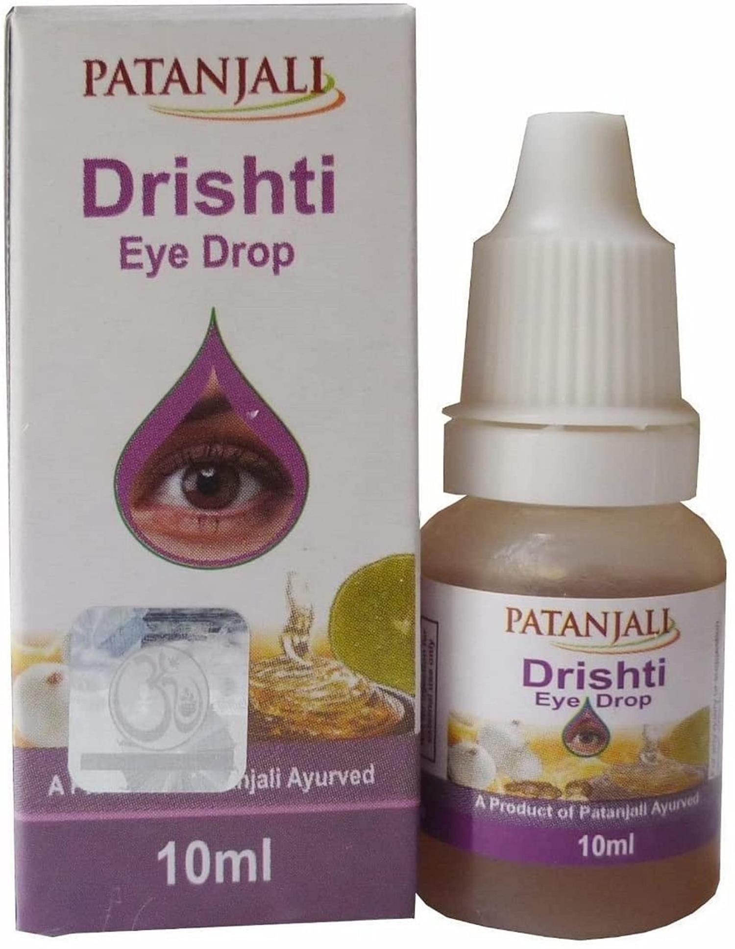 Patanjali DRISHTI Eye Drop 10ml - Pack of 5 | Improve Vision Naturally | Buy Now with Express ...