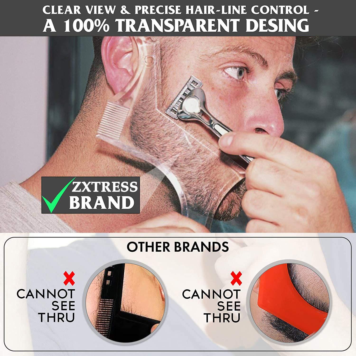 Beard Shaping & Haircut Tools for Men - Perfect for Line-Up Edging ...
