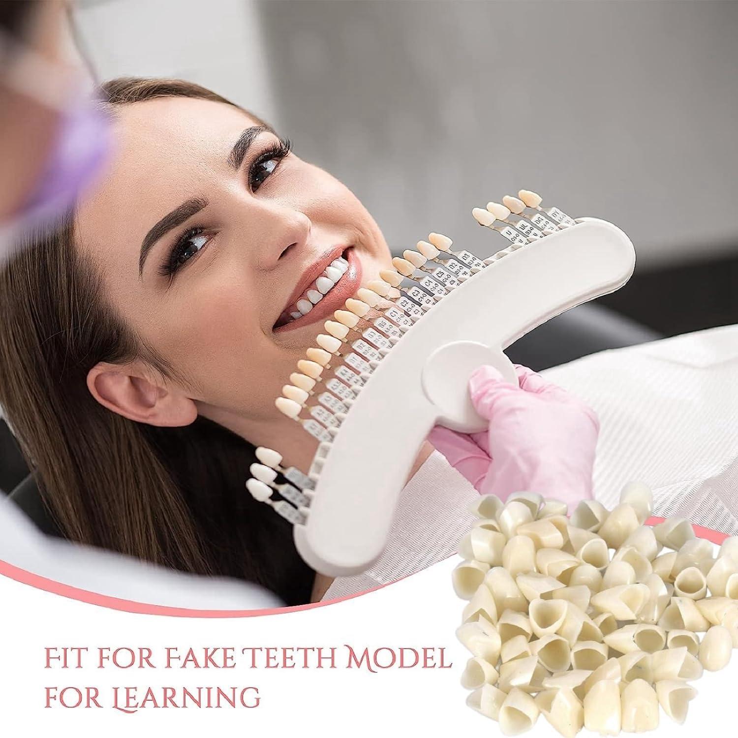 70PCS Temporary Tooth Crown Repair Kit - Fake Front Tooth Replacement ...