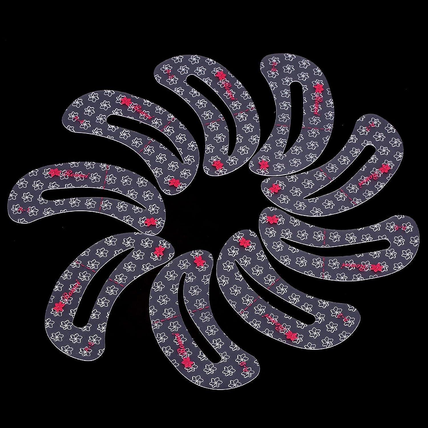 9-Piece Eyebrow Template Set | Reusable Styling Guide for Microblade ...