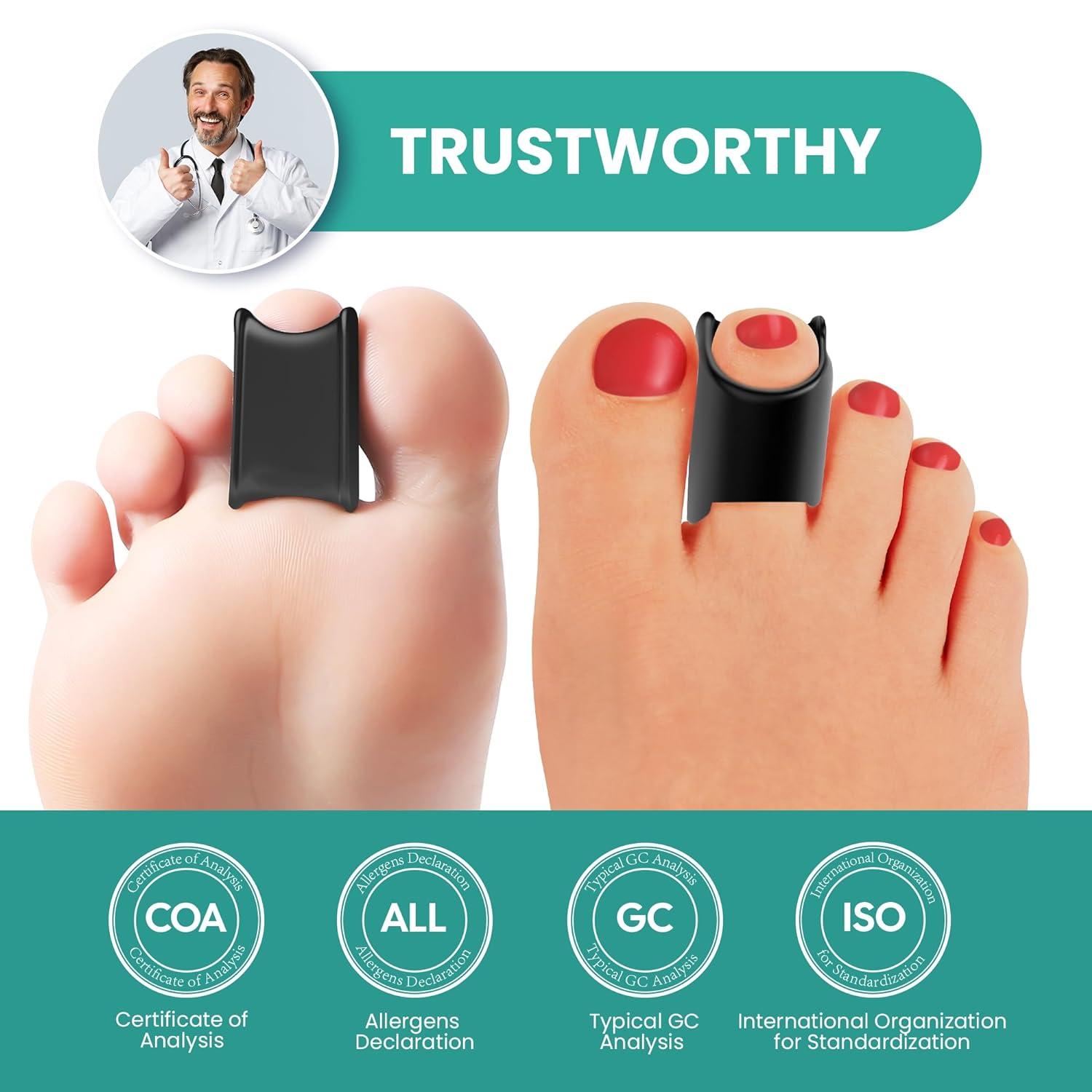 Welnove Toe Spacers | Toe Separators for Women Men | Bunion Corrector ...