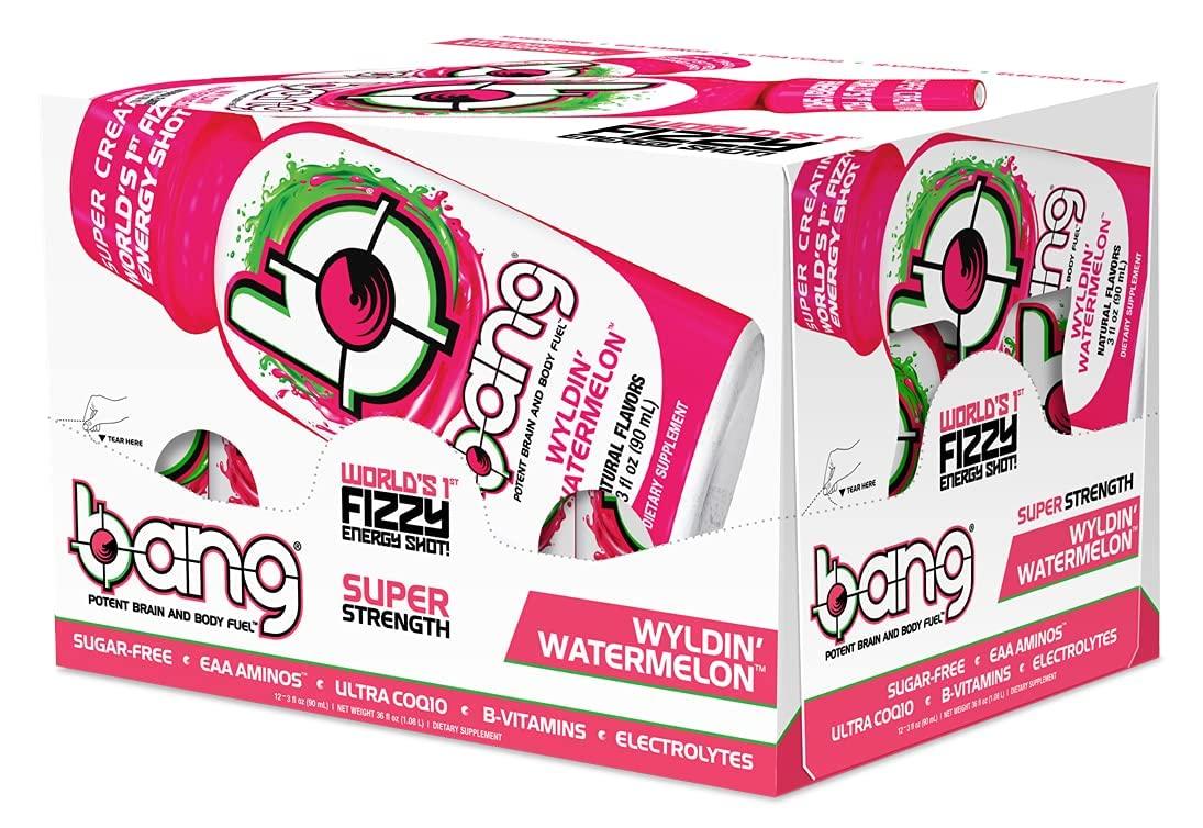 Bang Energy Shots Wyldin Watermelon - 24 Pack, 3 Fl Oz Carbonated ...