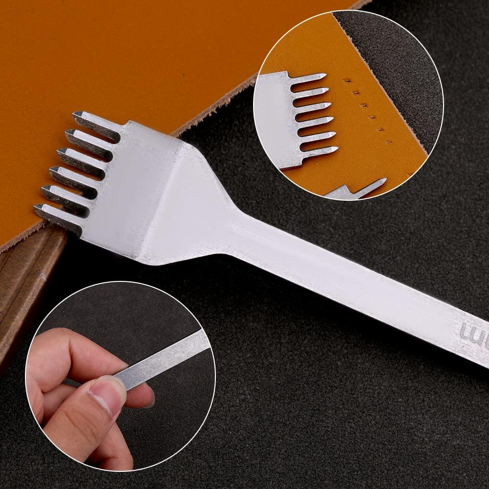 6 Prong Leather Stitching Punch & Hole Punch Tool for DIY Leather Craft ...