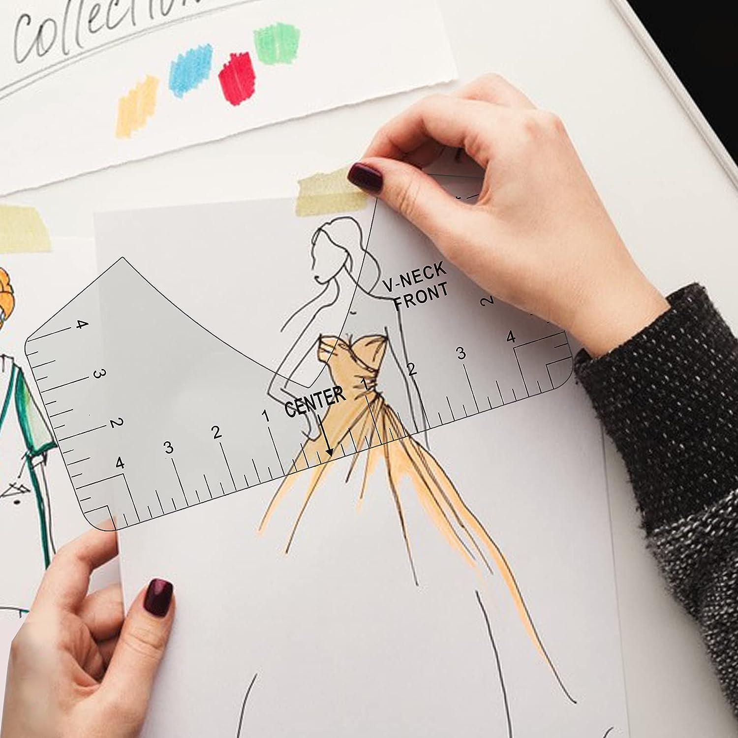 Koogel 8 Pcs Tshirt Ruler - T-Shirt Alignment Guide Tool for Centering ...