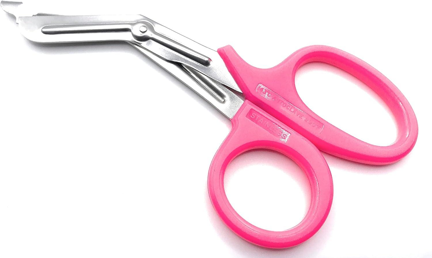Tuff Cut 18cm Paramedic Scissors - Bright Fluorescent Pink - Multi ...
