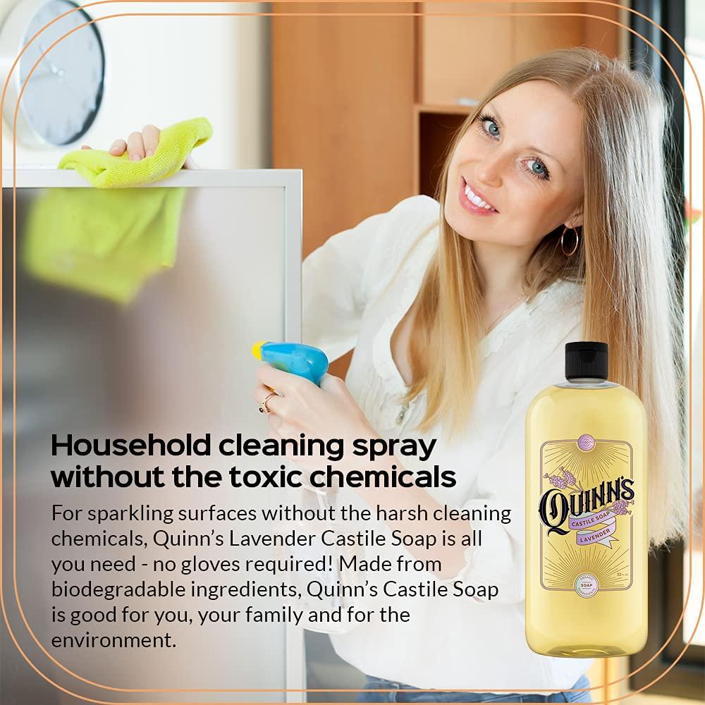 Quinn's Pure Castile Organic Liquid Soap - Lavender 32oz | Eco-Friendly ...