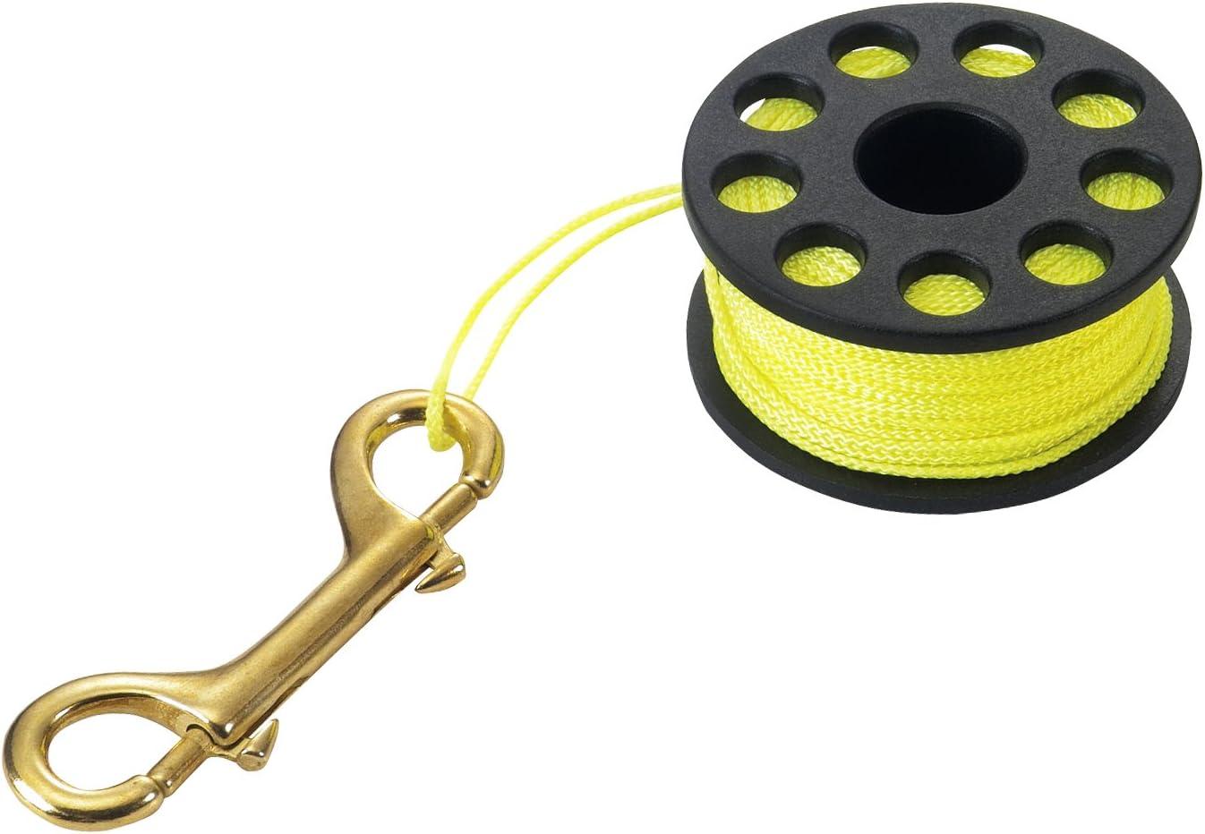 Trident Medium Wreck Scuba Diving Tech Spool Reel 100ft Yellow Line w ...