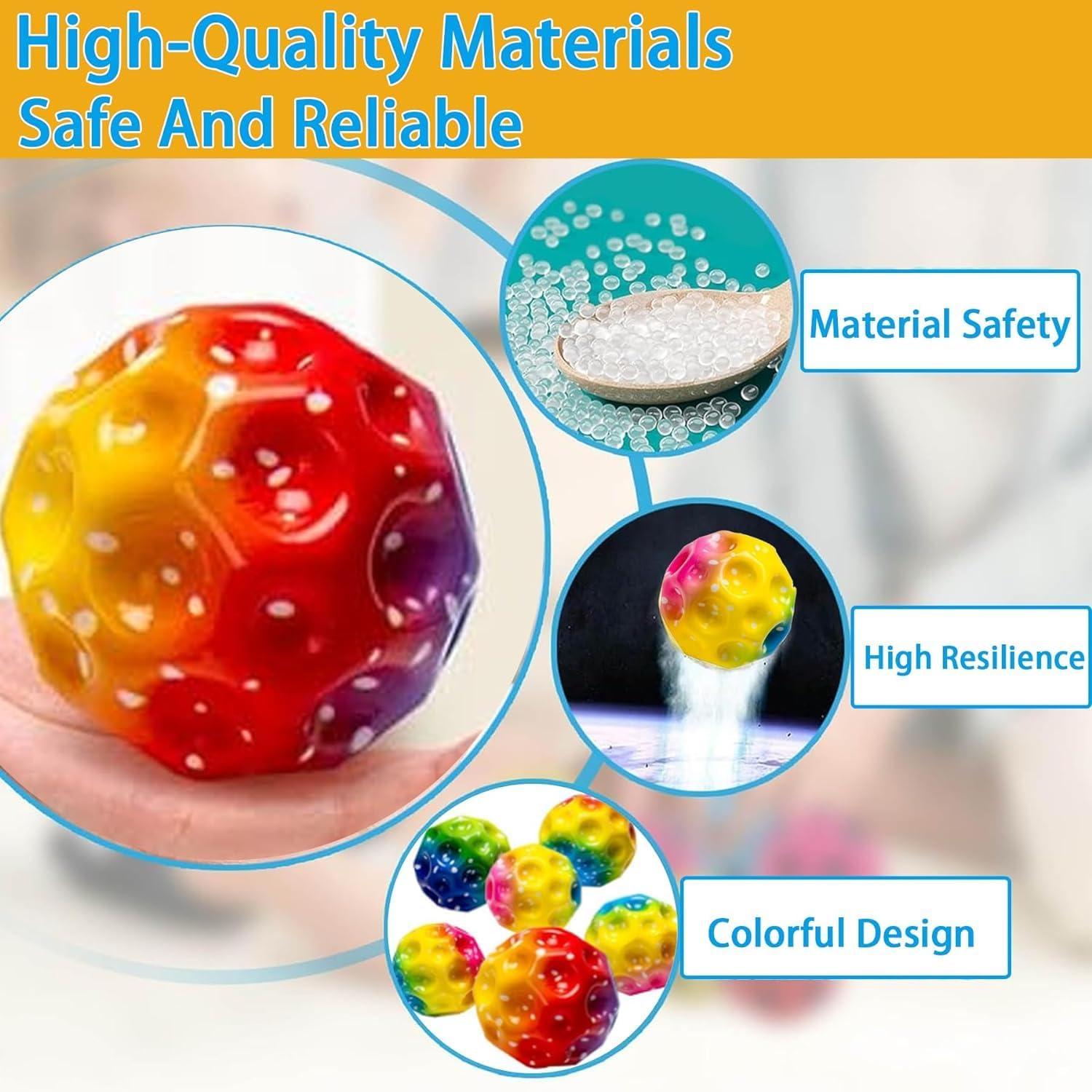 Cluhertvy Astro Jump Ball - High Bouncing Galaxy Ball Toy for Kids ...