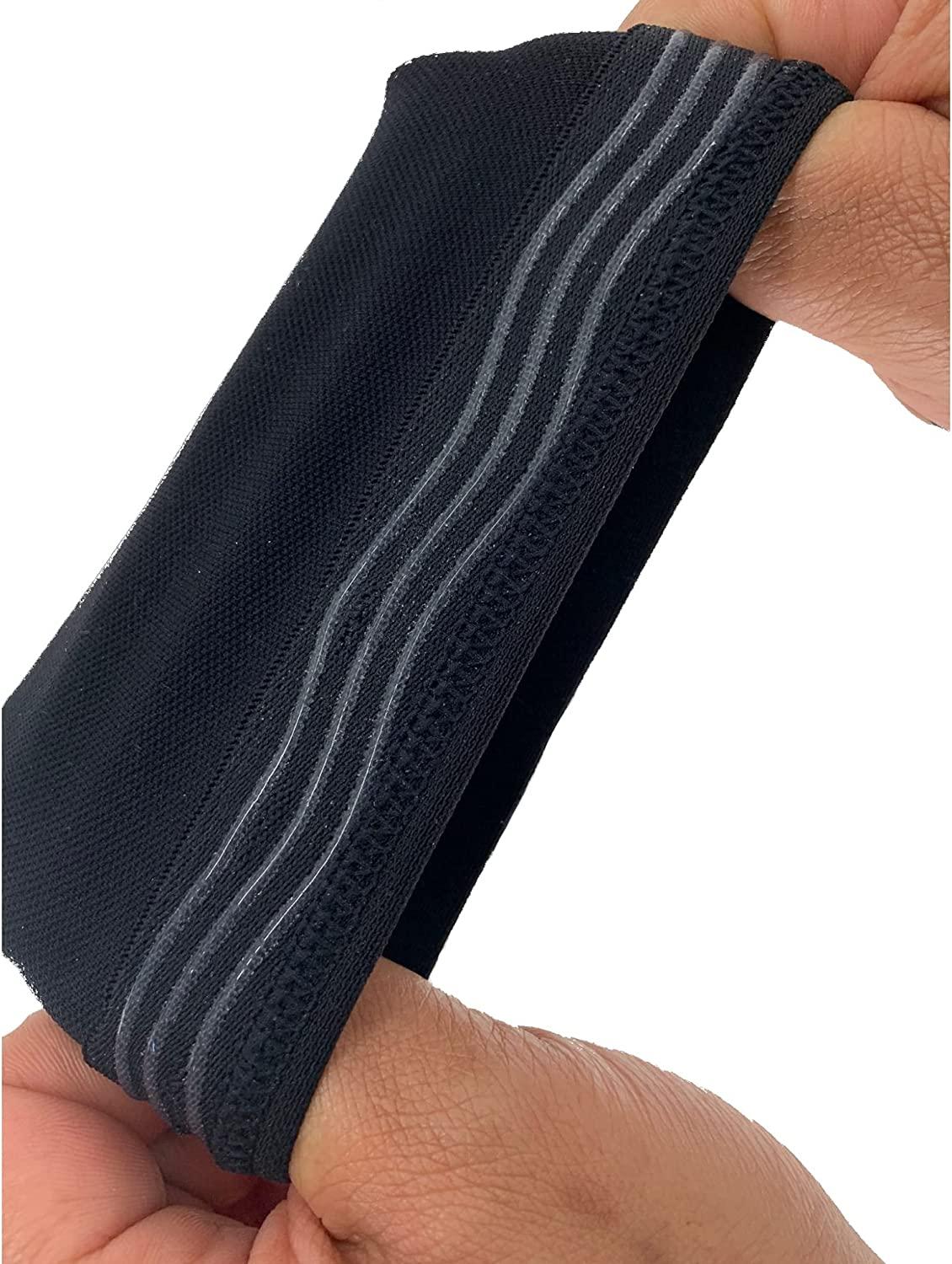 Mojo Compression Medical Opaque Lymphedema Arm Sleeve 20-30mmHg - Black ...