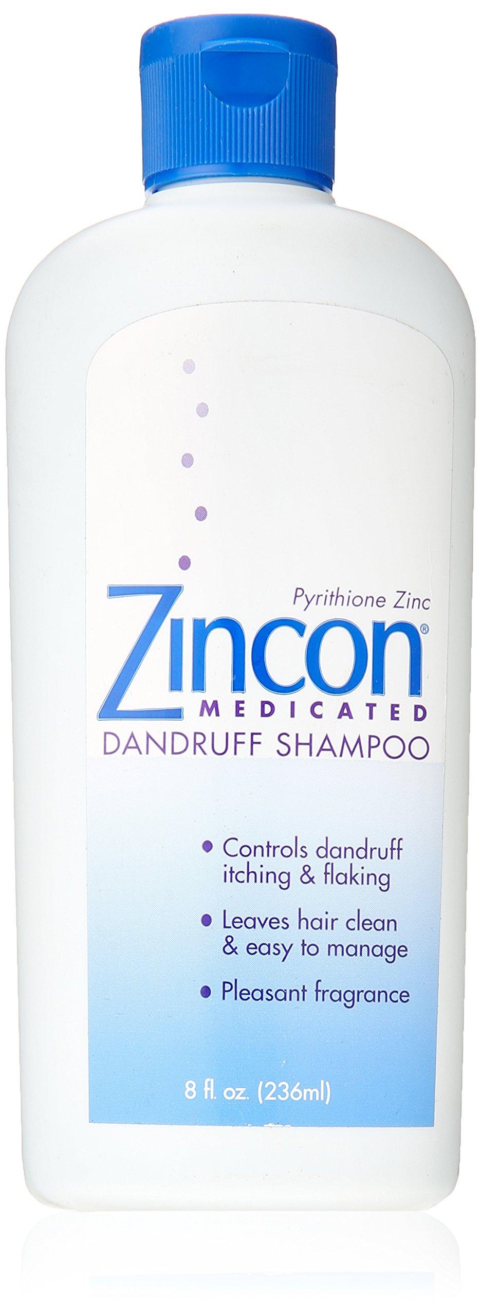 Zincon Medicated Dandruff Shampoo 8 fl oz - Gentle and effective ...
