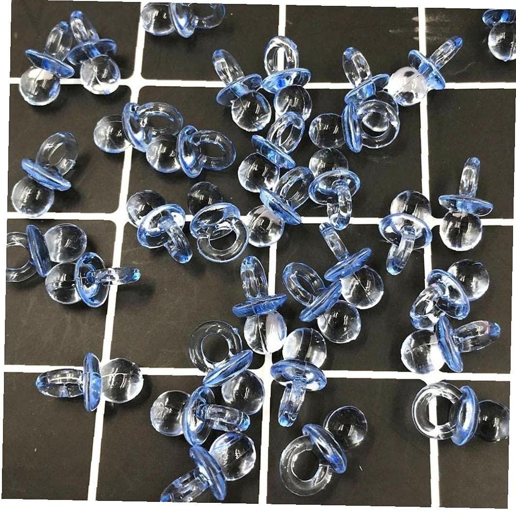 50Pcs Transparent Acrylic Mini Pacifier - Baby Shower Cake Decoration ...