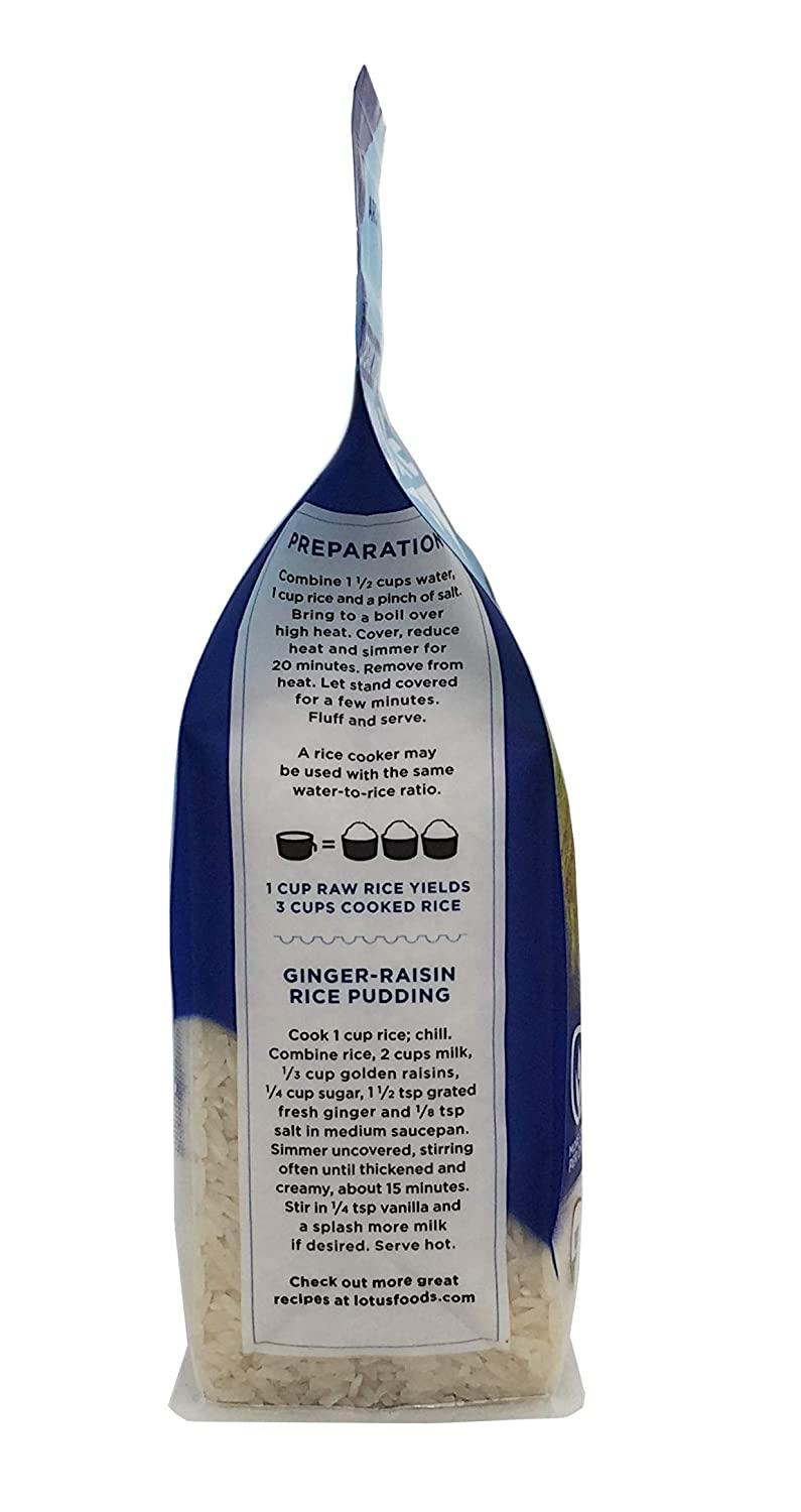 Lotus Foods Organic White Jasmine Rice 10.8 lbs (6-Pack) | Buy Now with ...