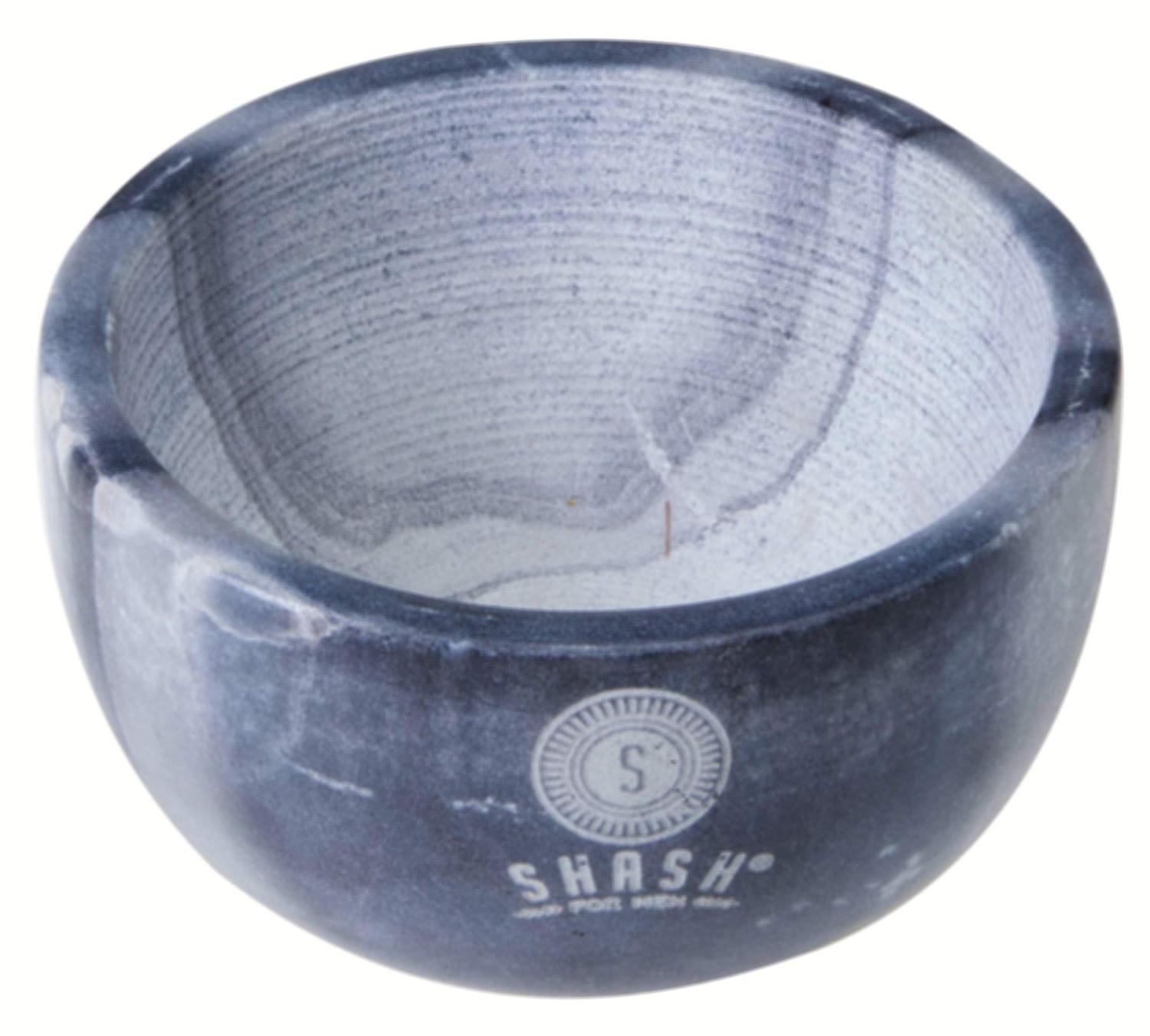SHASH Marble Shaving Bowl Grey - Lather Mug for Rich Frothy Lather ...