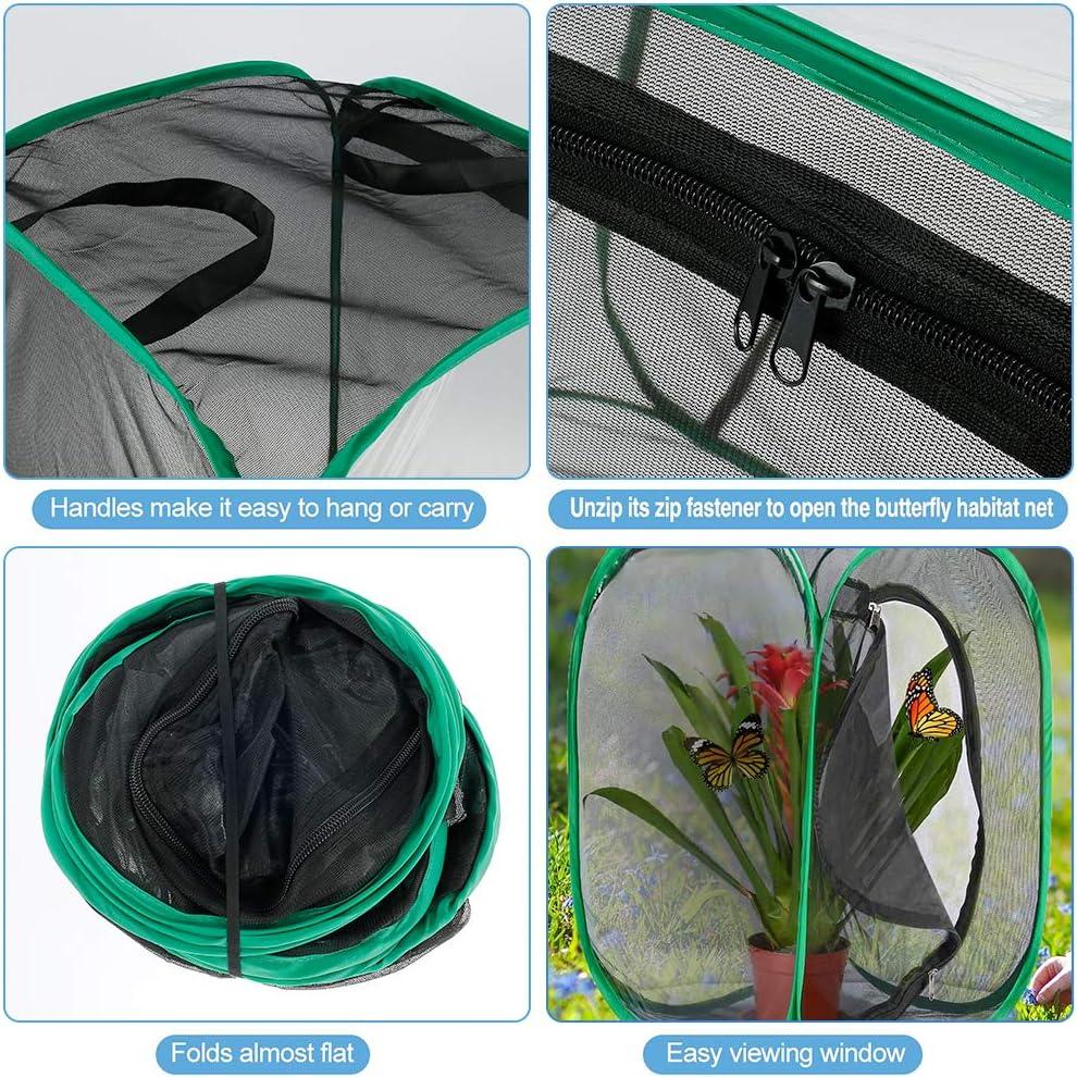 Butterfly Habitat Net Collapsible Insect Bug Habitat Cage Catcher Net ...