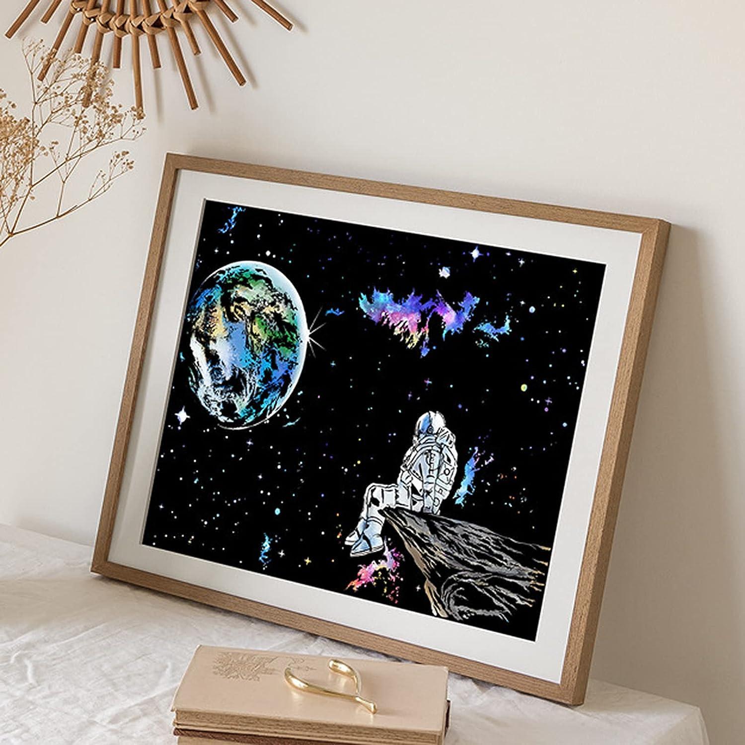Space Series Scratch & Engraving Art Paper Kit - 3 Pack with Tools for ...