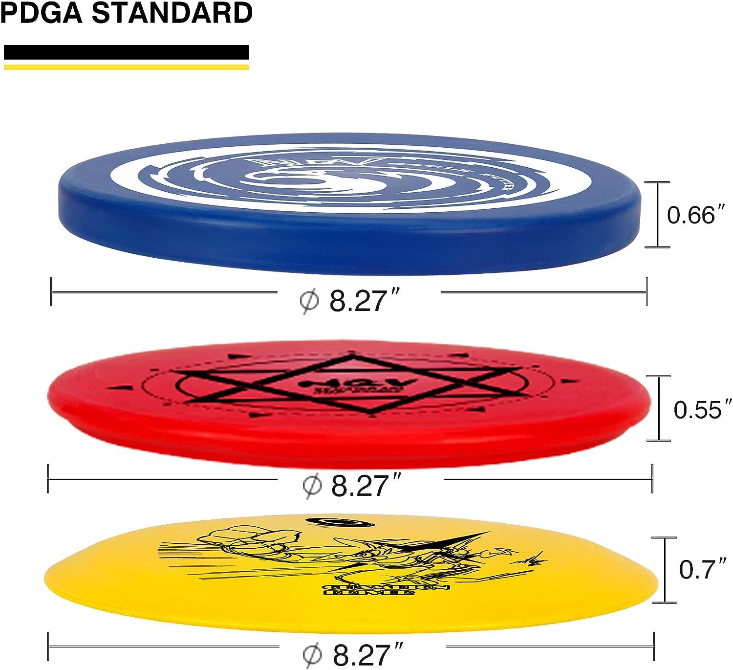NQV Disc Golf Set - 6 PCS Frisbee Golf Discs with Bag | Disc Golf ...