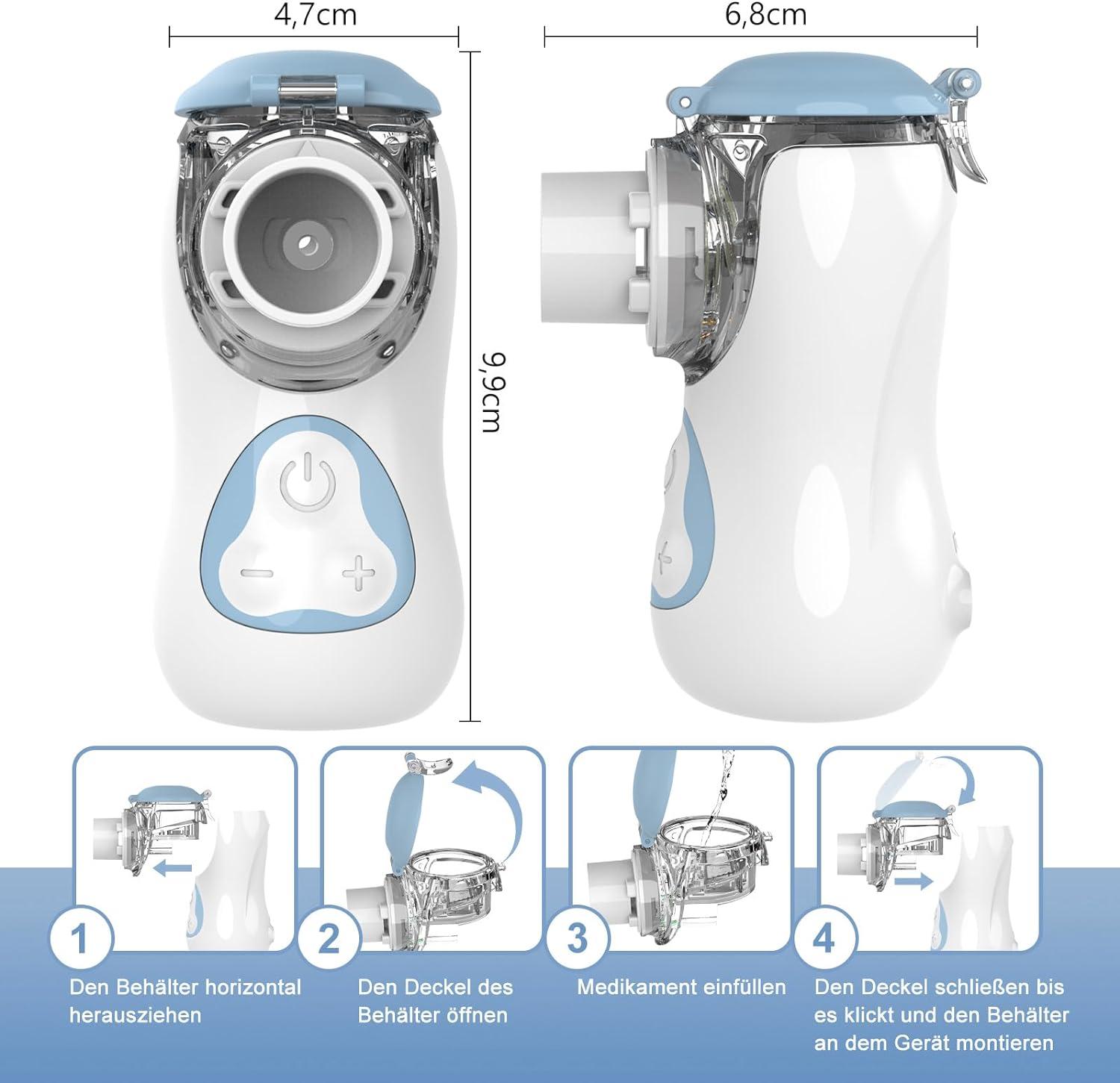 FEELLIFE Inhalation Device for Kids & Adults | Quiet Portable Inhalator ...