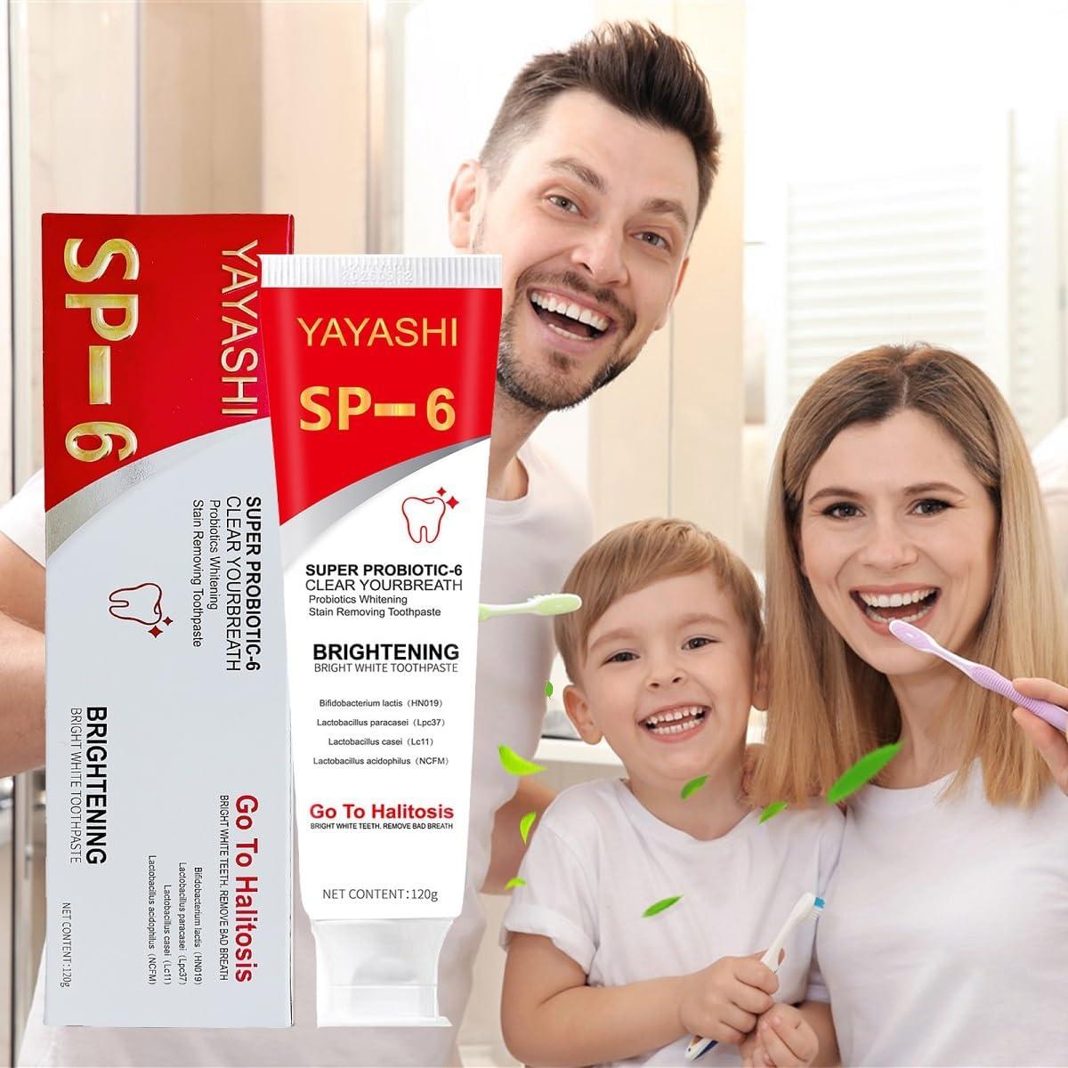 SP-6 Ultra Whitening Toothpaste - Probiotics Brightening & Stain ...