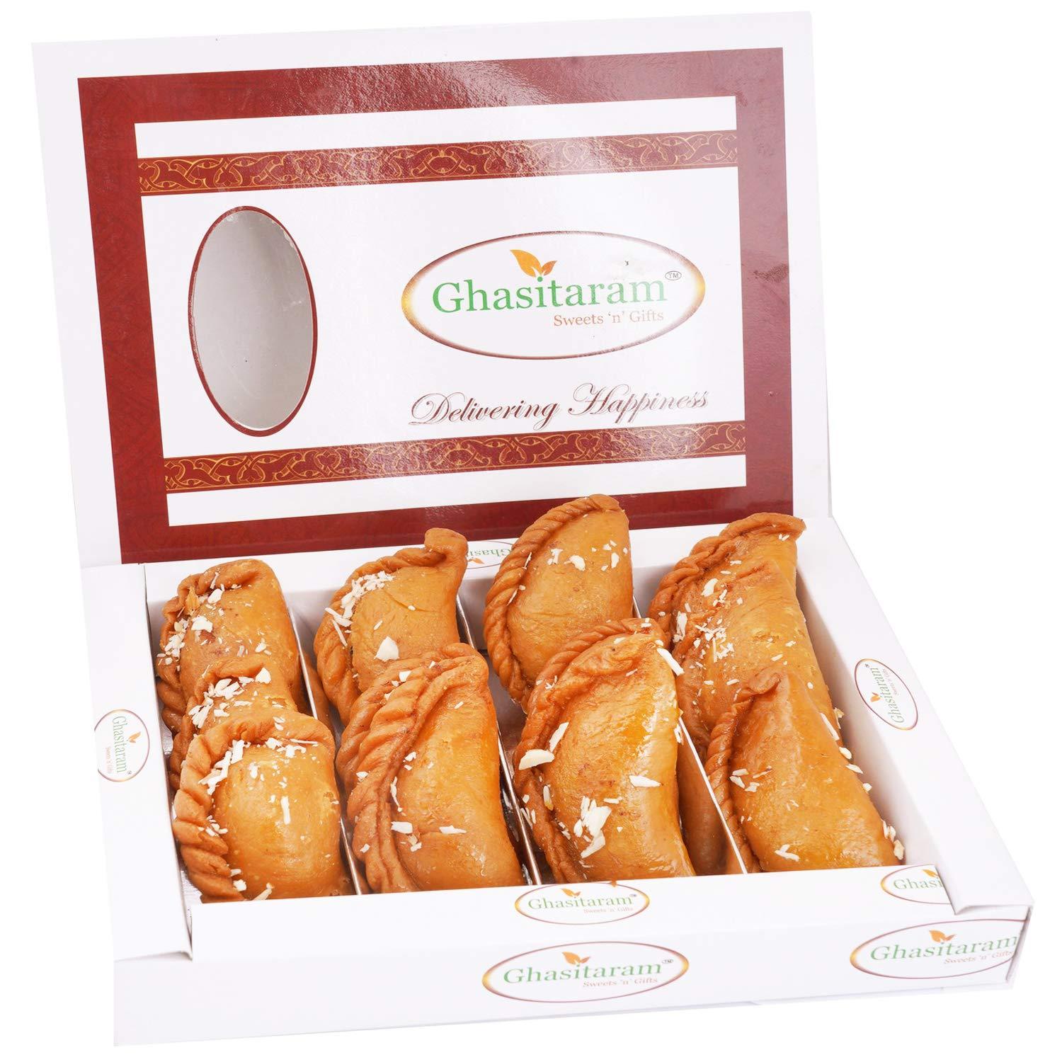 Ghasitaram Gifts Holi Sweets Healthy Wheat Gujiya Box (400 g) | Buy Now ...