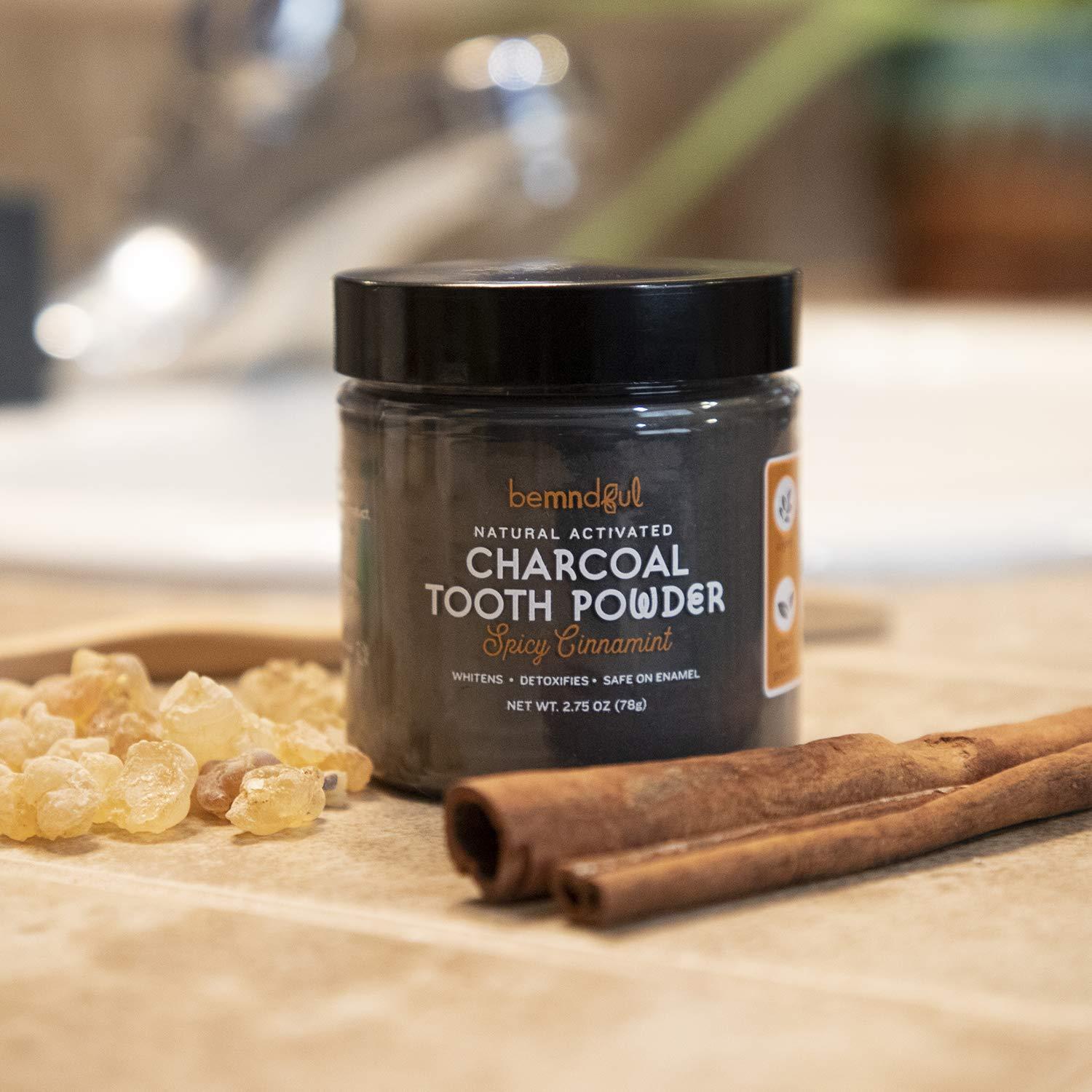 Spicy Cinnamint Whitening Tooth Powder with Activated Charcoal - Enamel ...