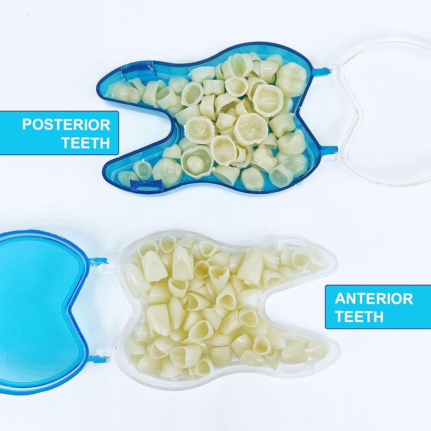 Skhaovs 100-Piece Temporary Tooth Crown Denture Set - Provisional ...