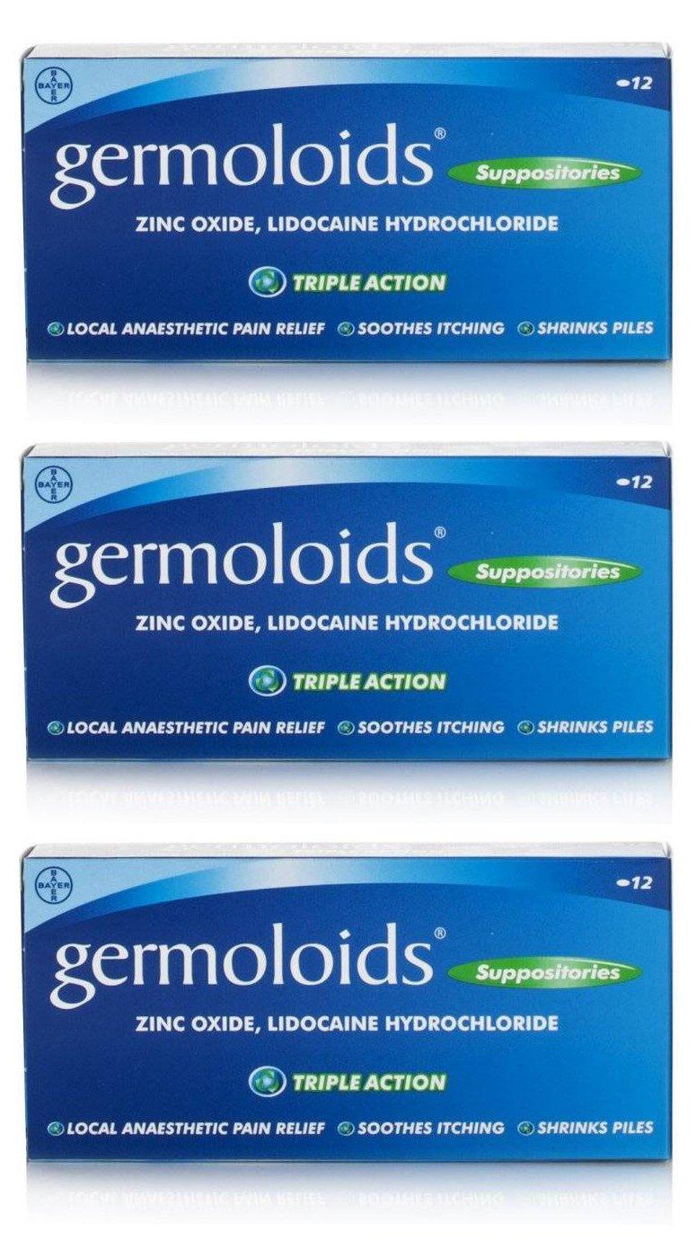 Germoloids Suppositories x 12 - Pack of 3 | Buy Now with Express ...