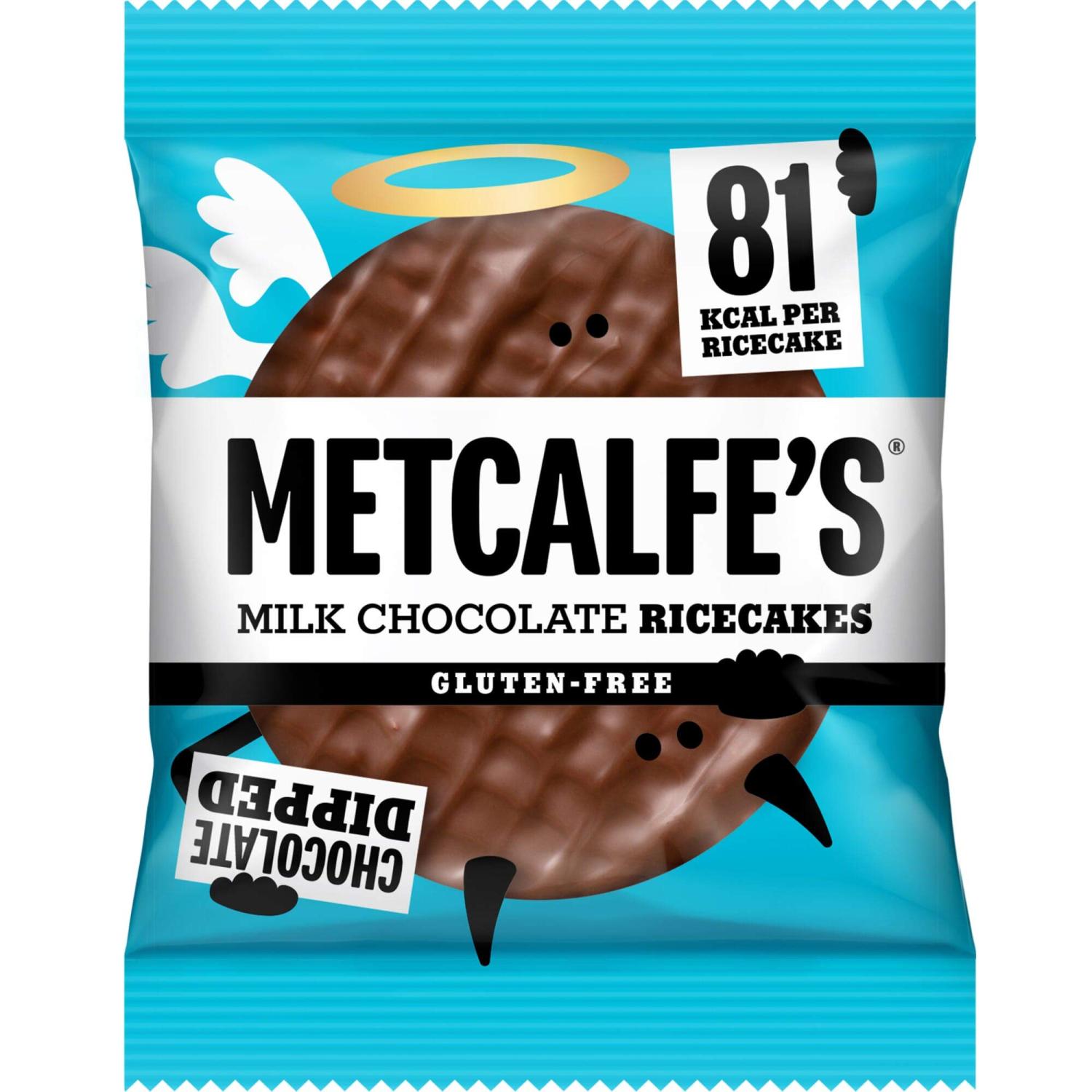 Metcalfe's Milk Chocolate Rice Cakes 12x34g - Delicious Snack Treats ...