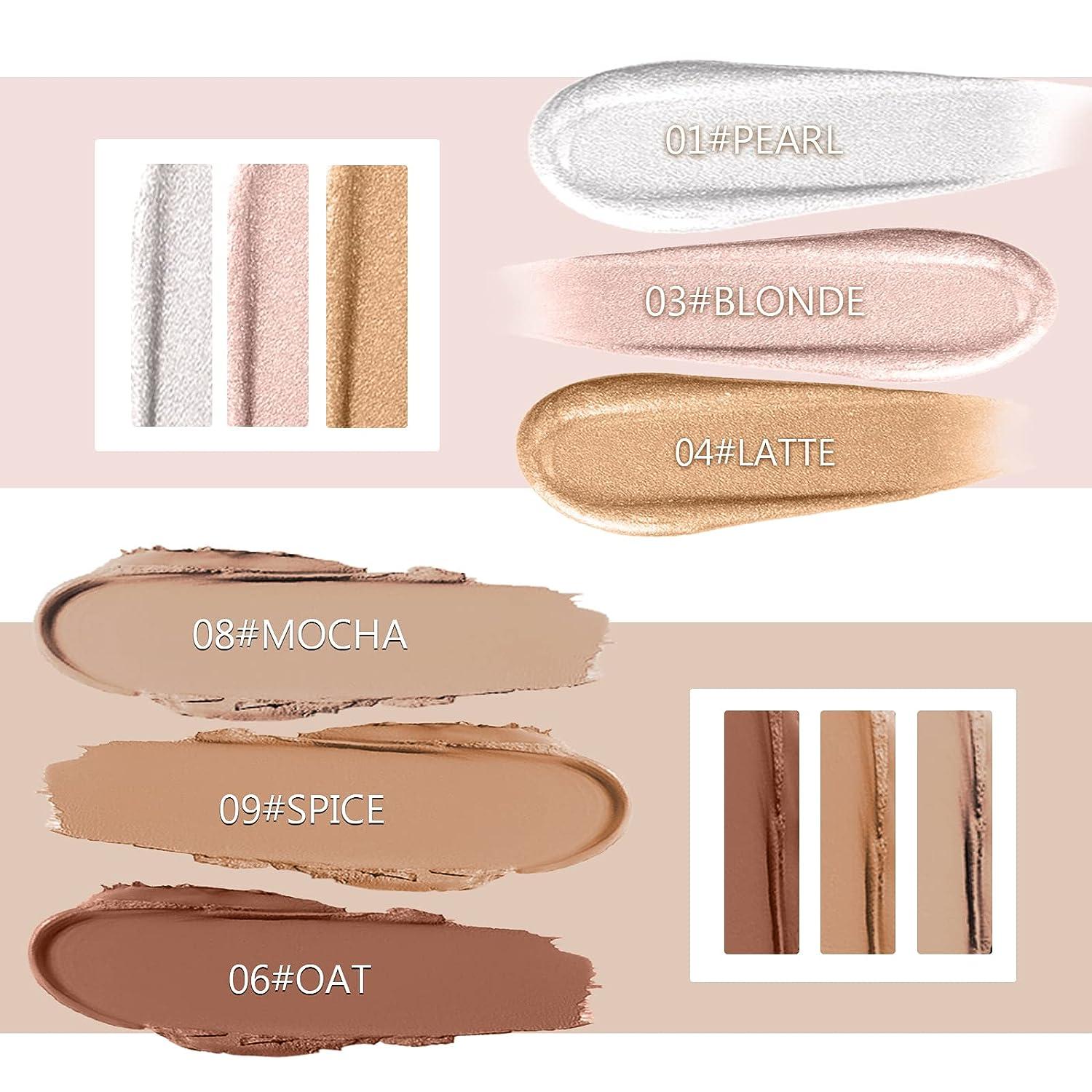 Wonder Stick Blonde/Mocha (03+08) Cream Contour Makeup for Face Shaping ...