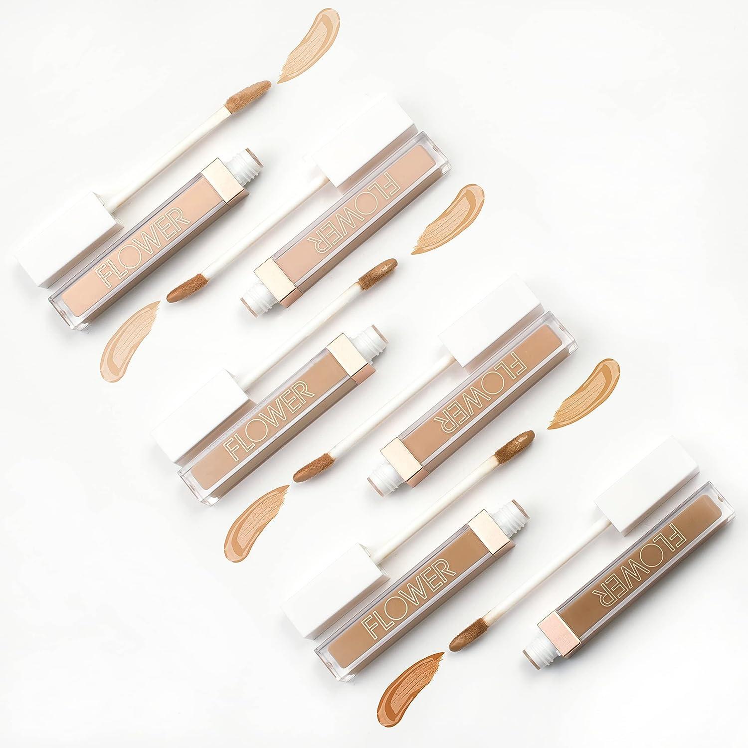 FLOWER Beauty Light Illusion Full Coverage Concealer in Almond - 1 ea ...