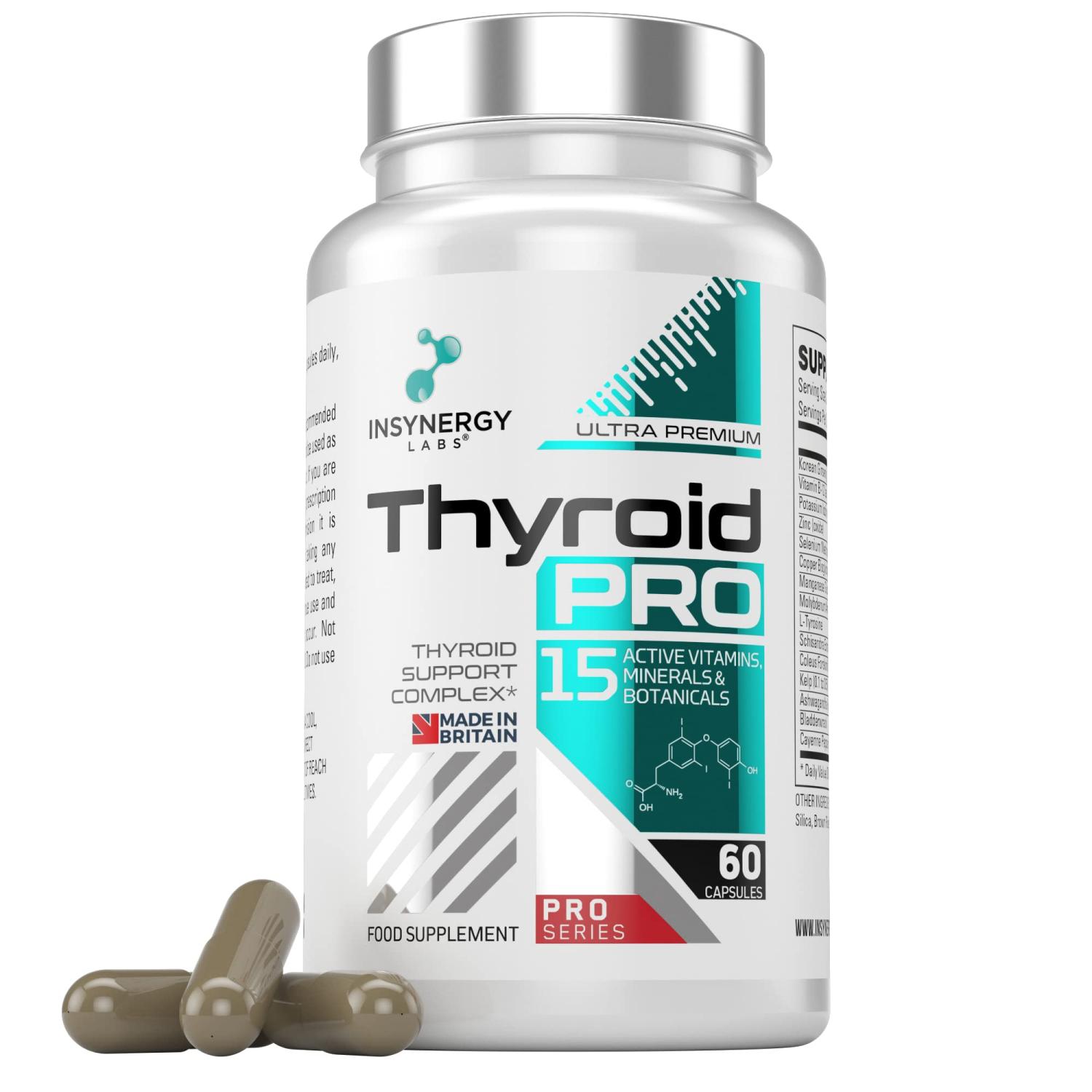 Thyroid Pro: Ultra Premium Thyroid Support Supplement | 15-in-1 Complex ...