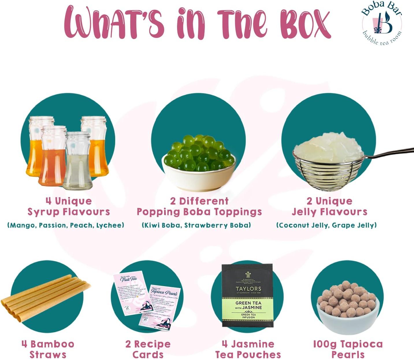 Boba Bar London |Exotic Escapades Fruit Bubble Tea Kit | 4 Fruit Tea ...