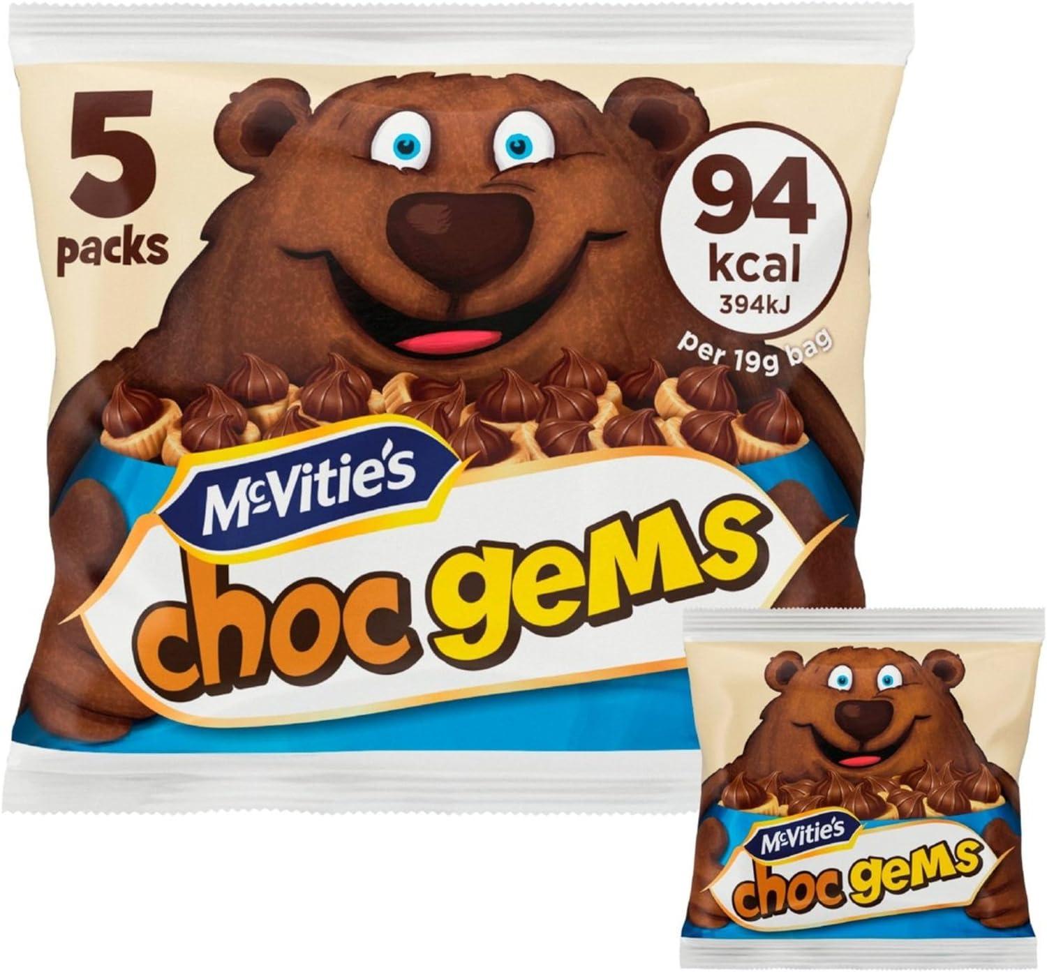 McVitie's Iced Gems x15 Choc Gems x15 (6 Pack Bundle) | Buy Now with ...