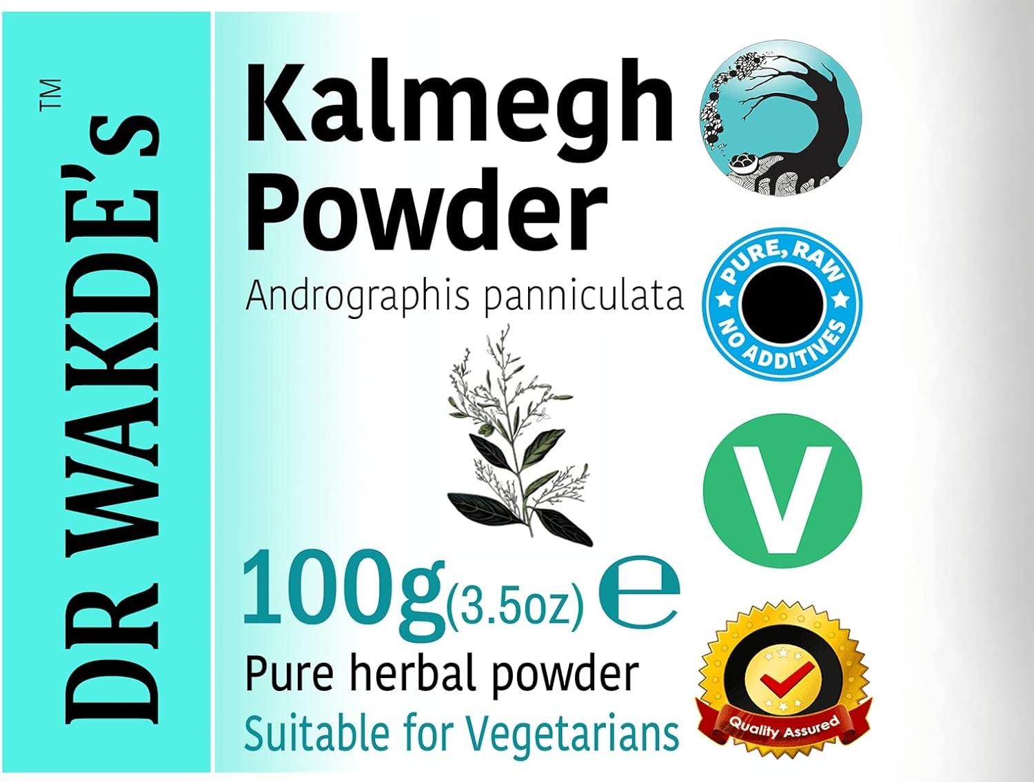 Dr. Wakde's Kalmegh Powder 100g - Pure Raw Andrographis Herb | Vegan ...