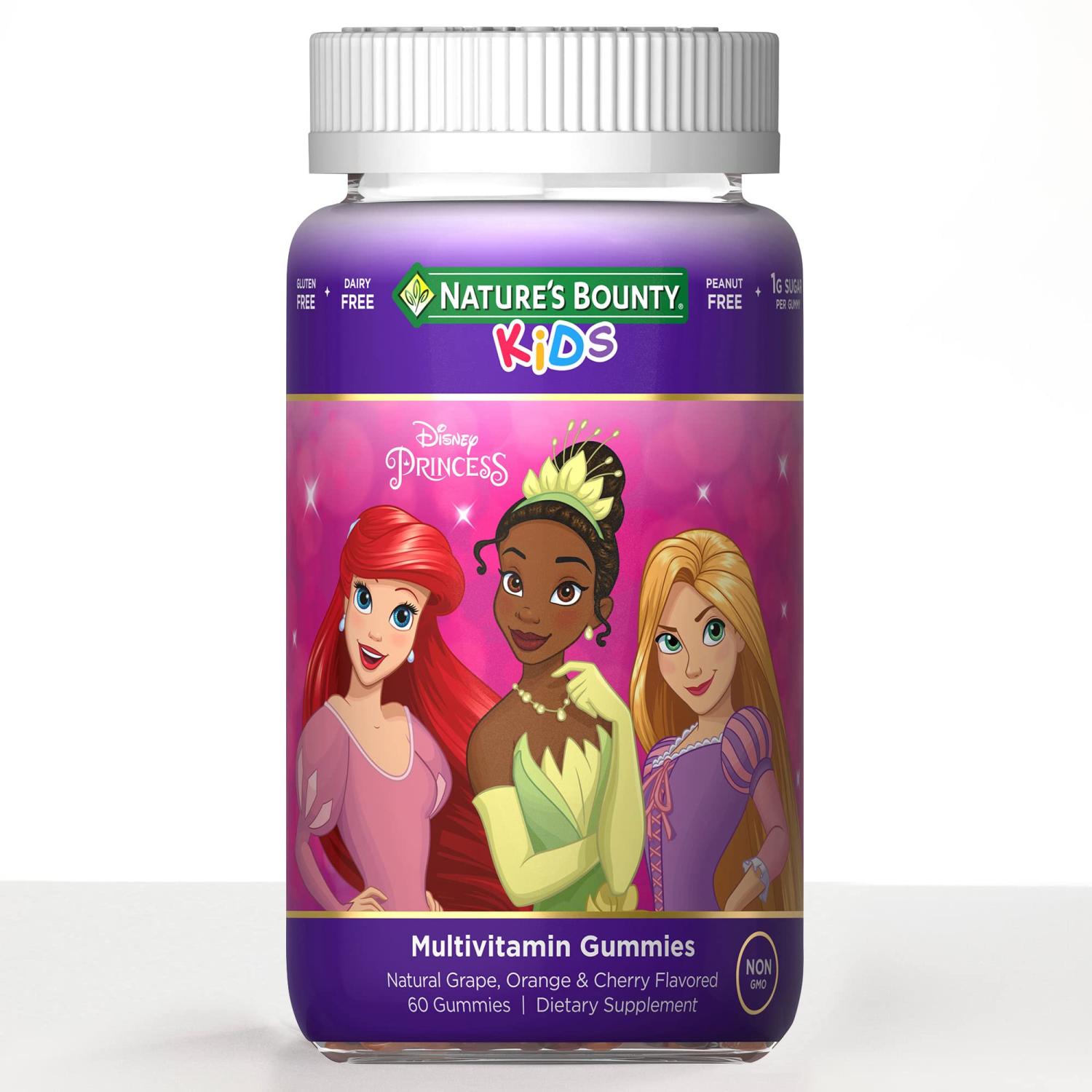 Nature's Bounty Disney Princess Kids Gummy Multivitamin - 60 Gummies ...