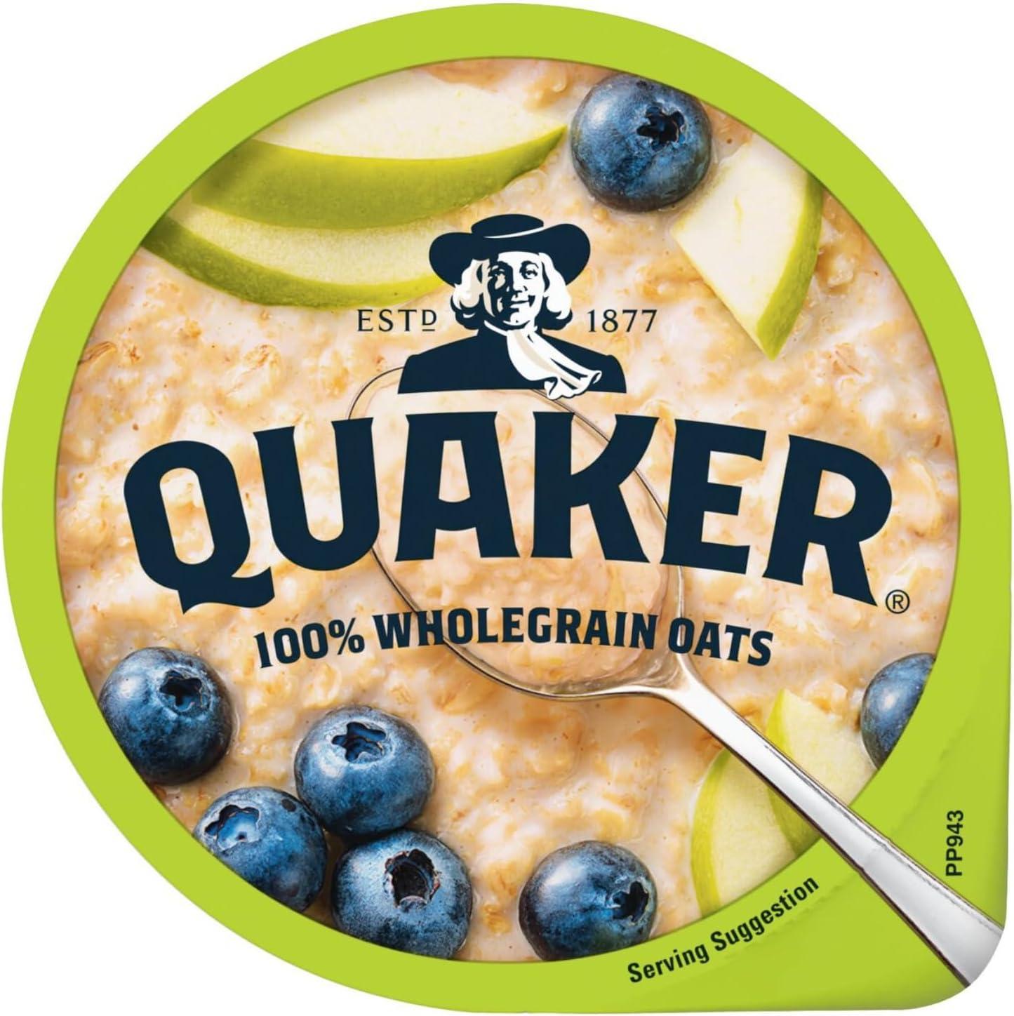 Quaker Oat So Simple Apple and Blueberry Porridge Pots 57g (8 Pack ...