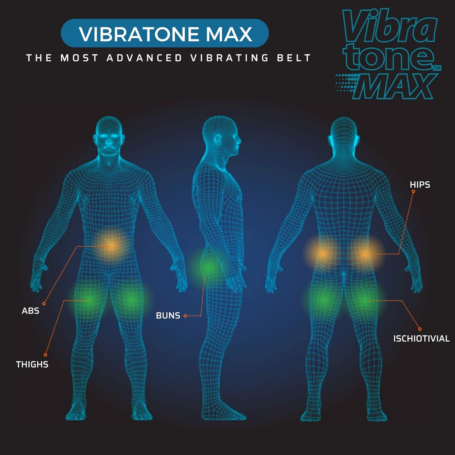 Buy Vibratone Max Abdominal Belt - Tone Your Belly Hips and Thighs with ...