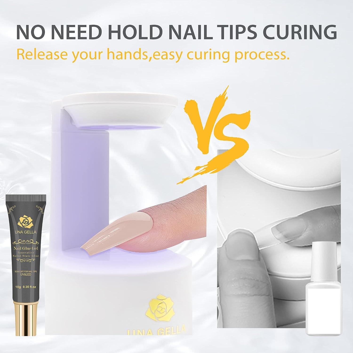 UNA GELLA Solid Nail Glue Gel 20ml | Super Strong Acrylic Nails ...