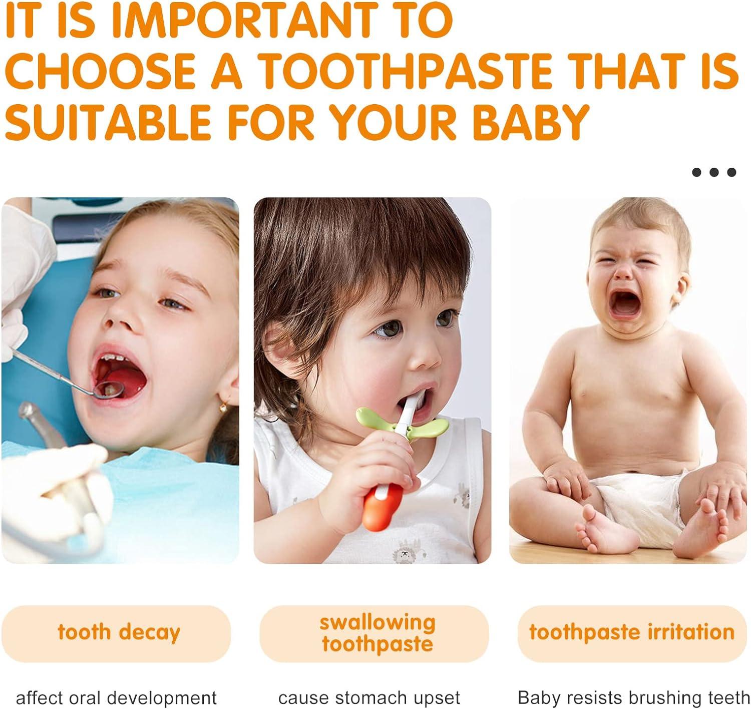 Kids Foaming Toothpaste with Low Fluoride | Natural Toddler Toothpaste ...