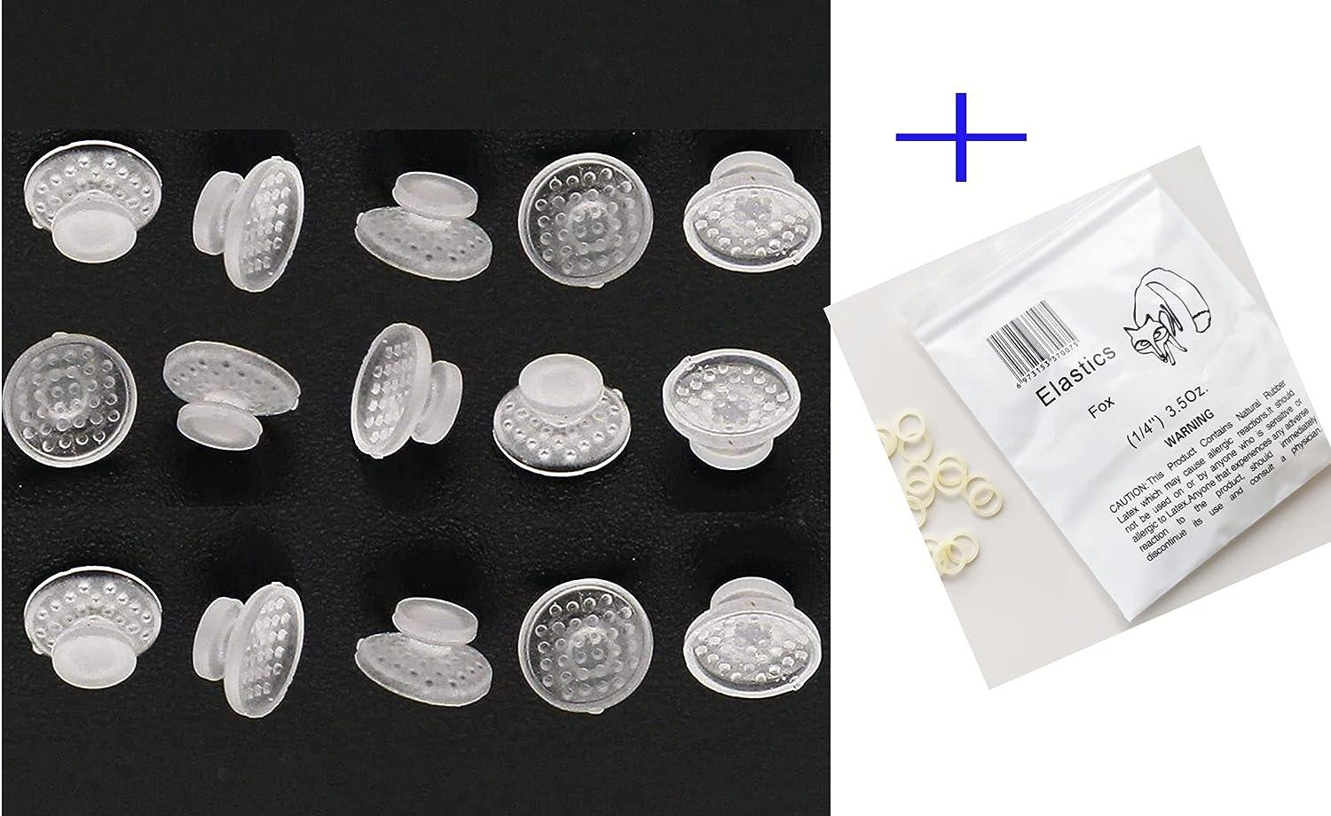 Orthodontic Composite Lingual Buttons - Pack of 10 Transparent Round ...