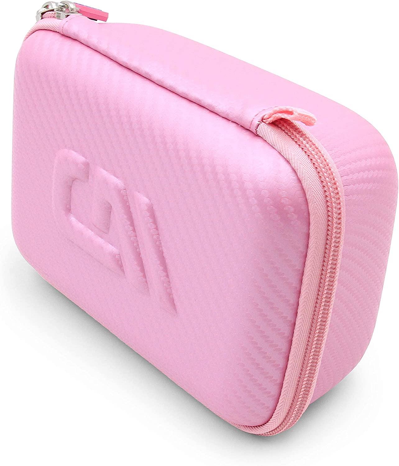 CASEMATIX Pink Travel Case Bag for Asthma Inhaler, Masks, and Spacer ...