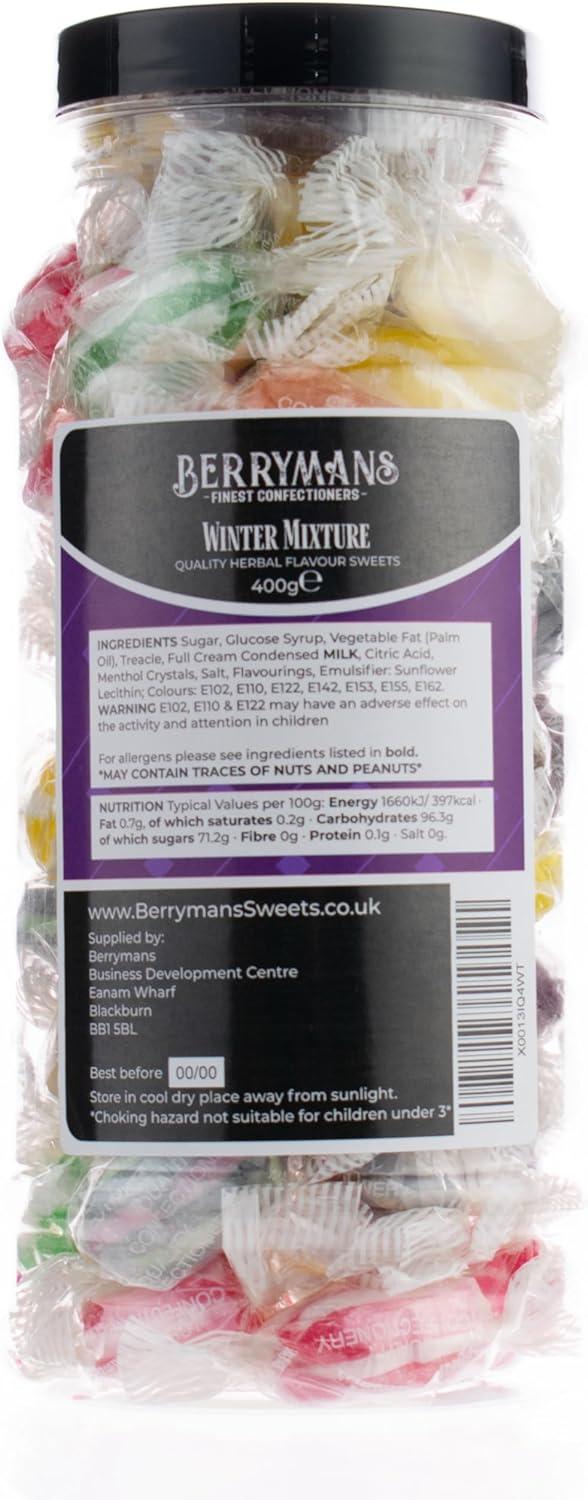 Original Winter Mixture Retro Boiled Sweets Gift Jar By Berrymans Sweet ...